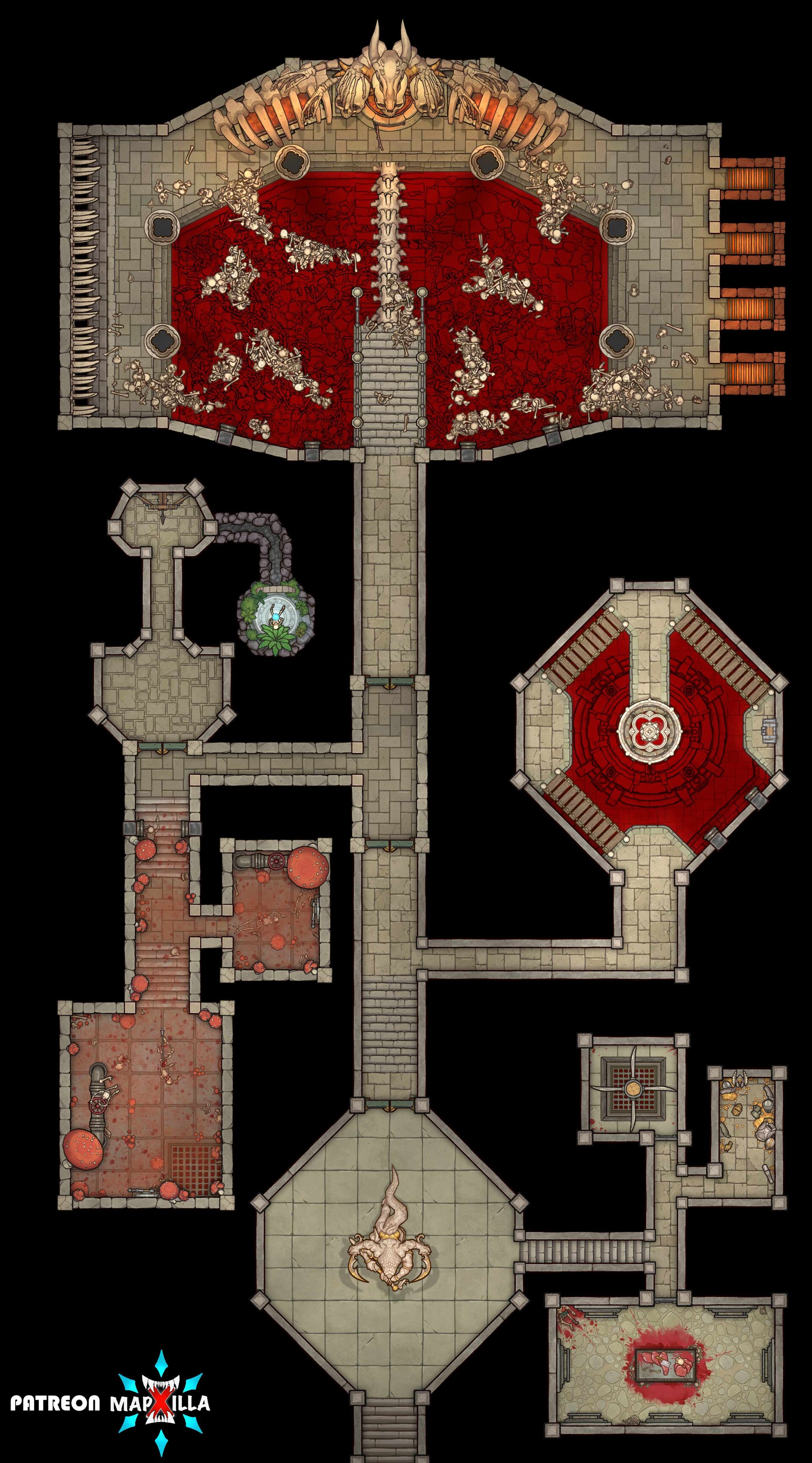 ArtStation - Blood Cultist's Lair [25 x 40]