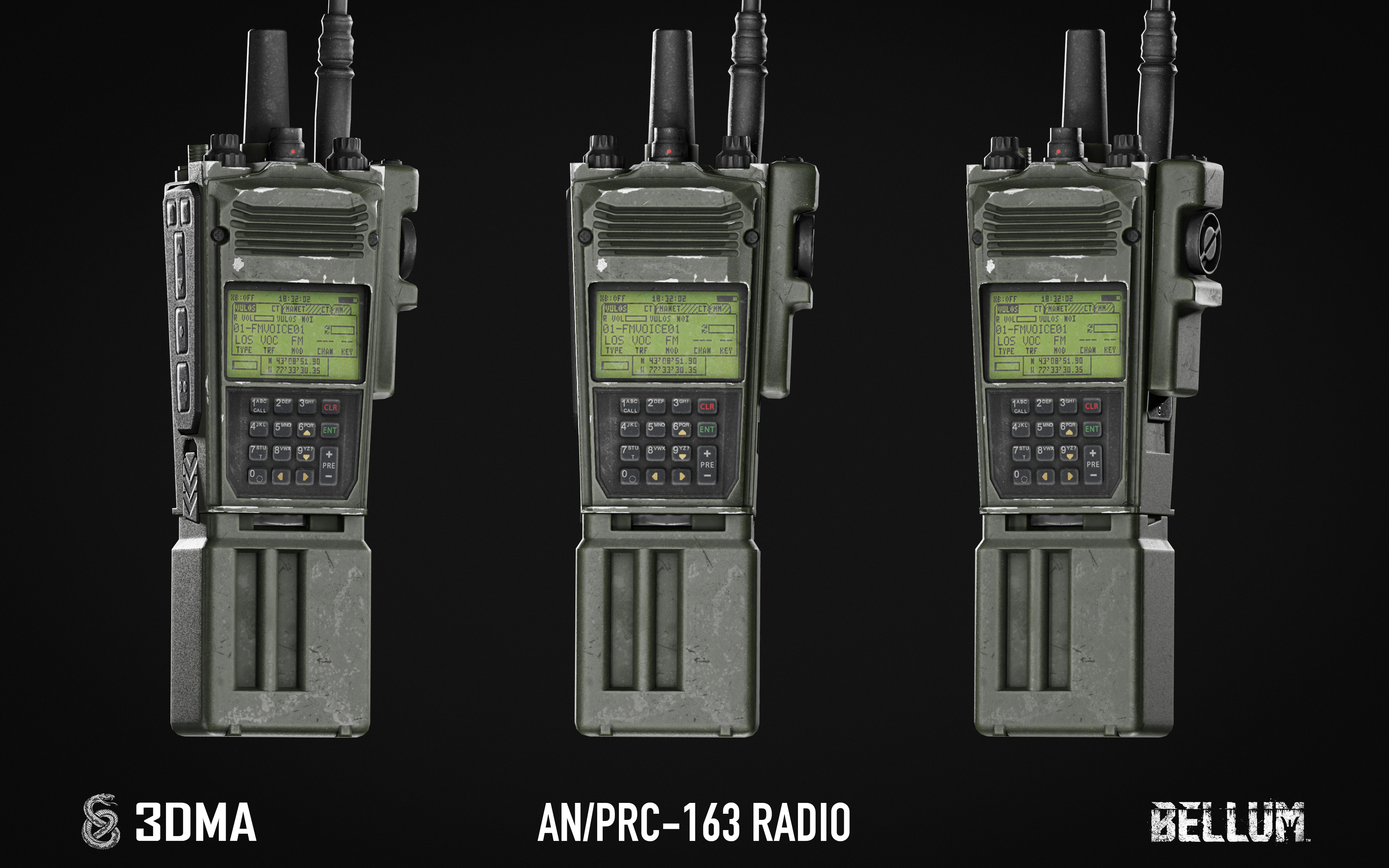 3DMA Studios - AN/PRC-163 RADIO