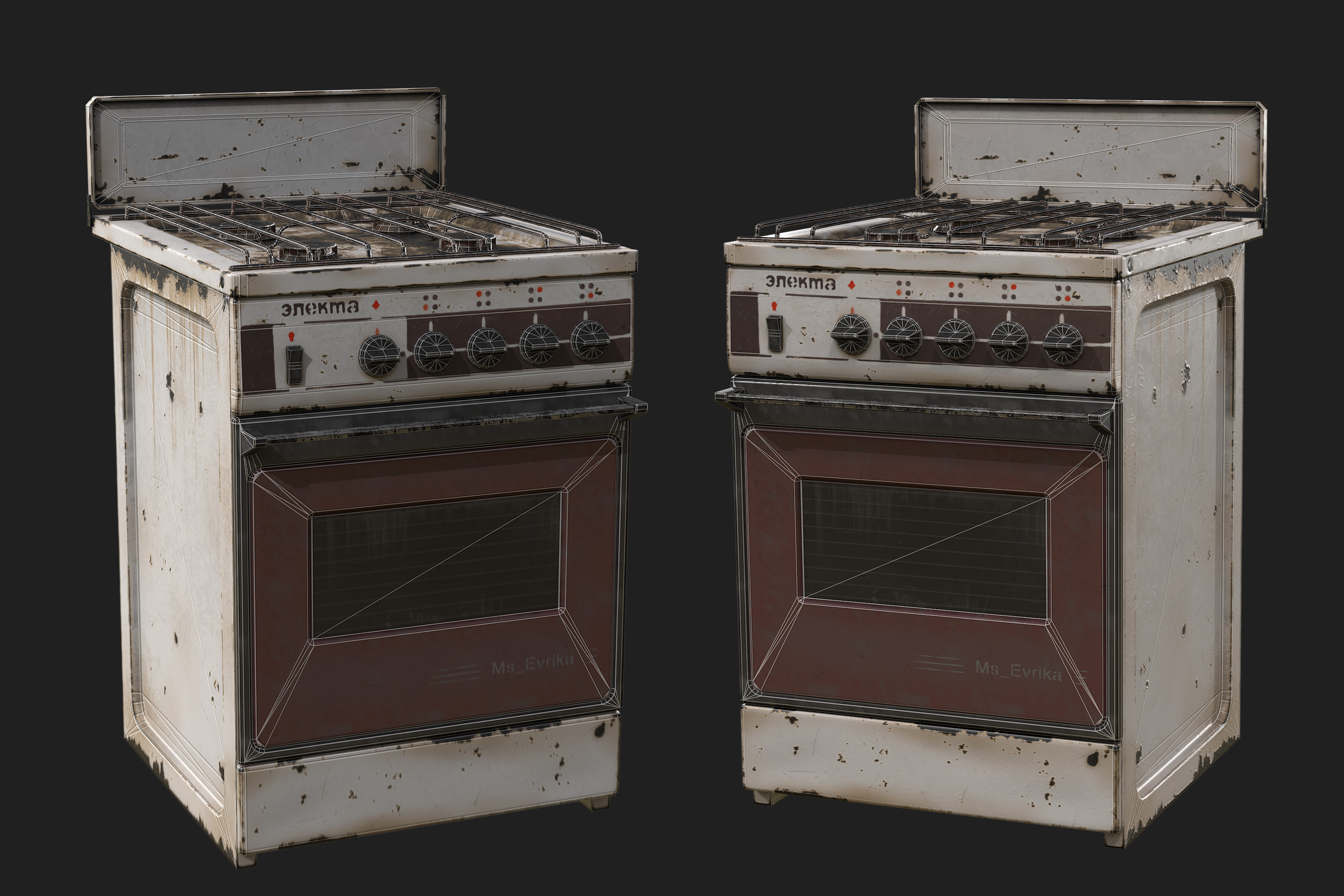 Liya Bohnat - Realistic old soviet gas stove