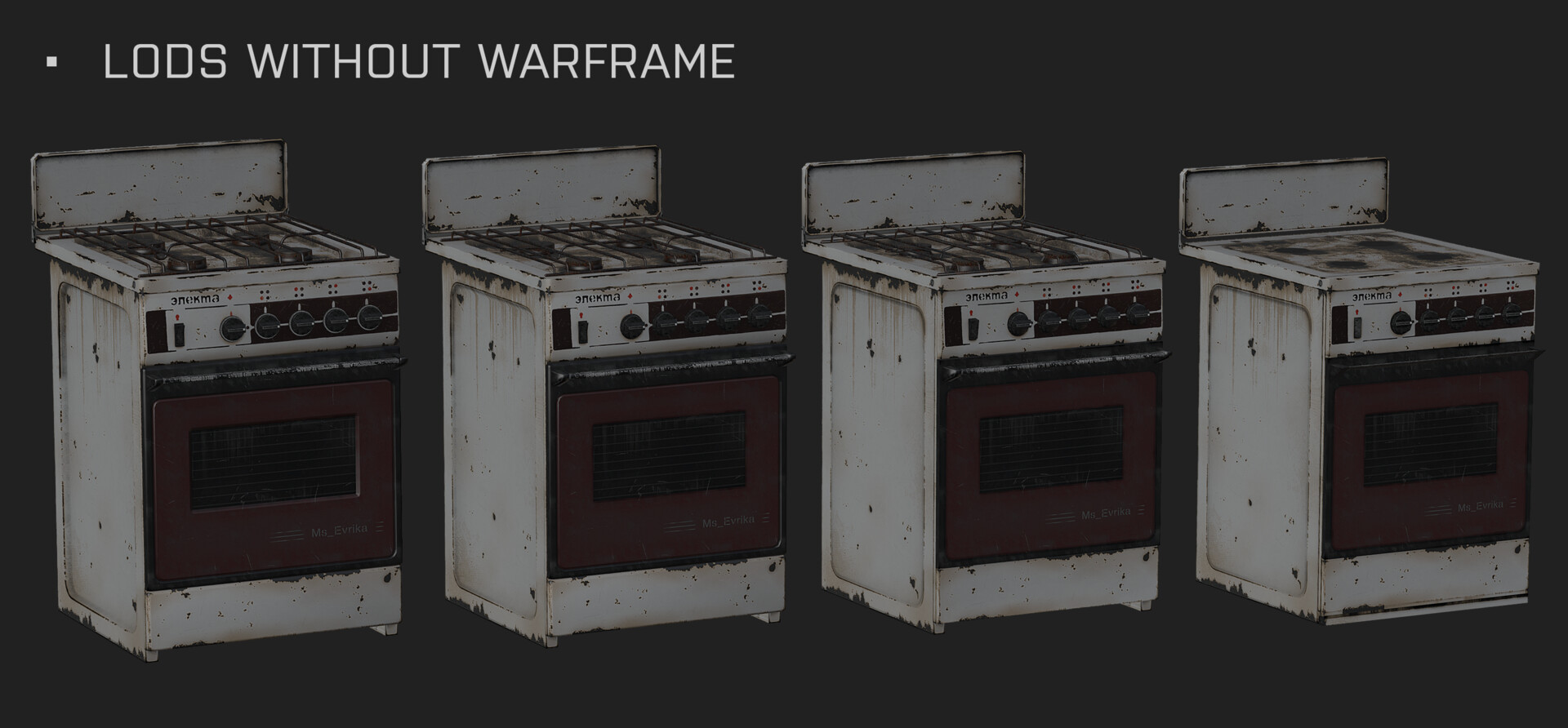 Liya Bohnat - Realistic old soviet gas stove