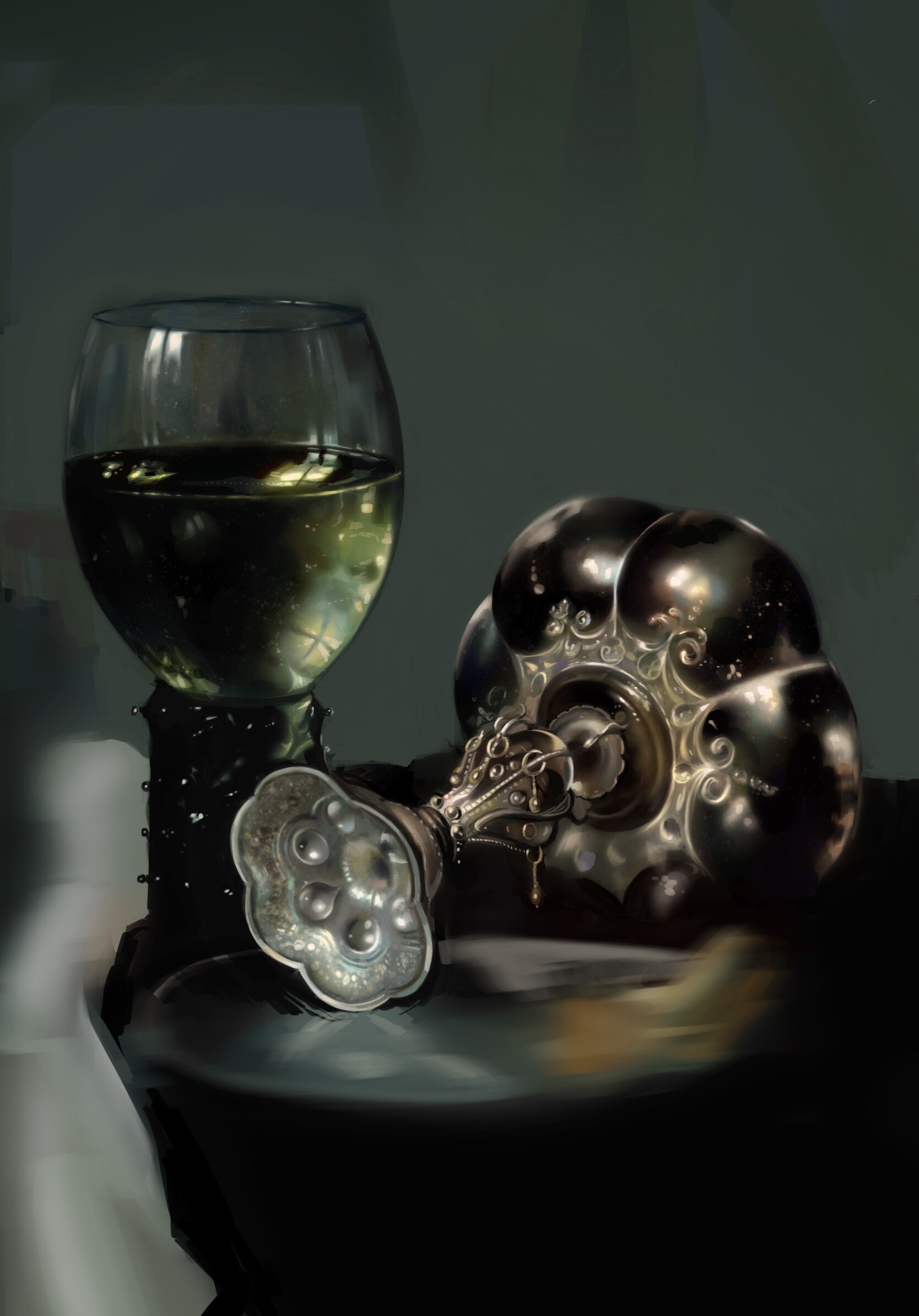 ArtStation - Study from “Breakfast” by Willem Claesz Heda