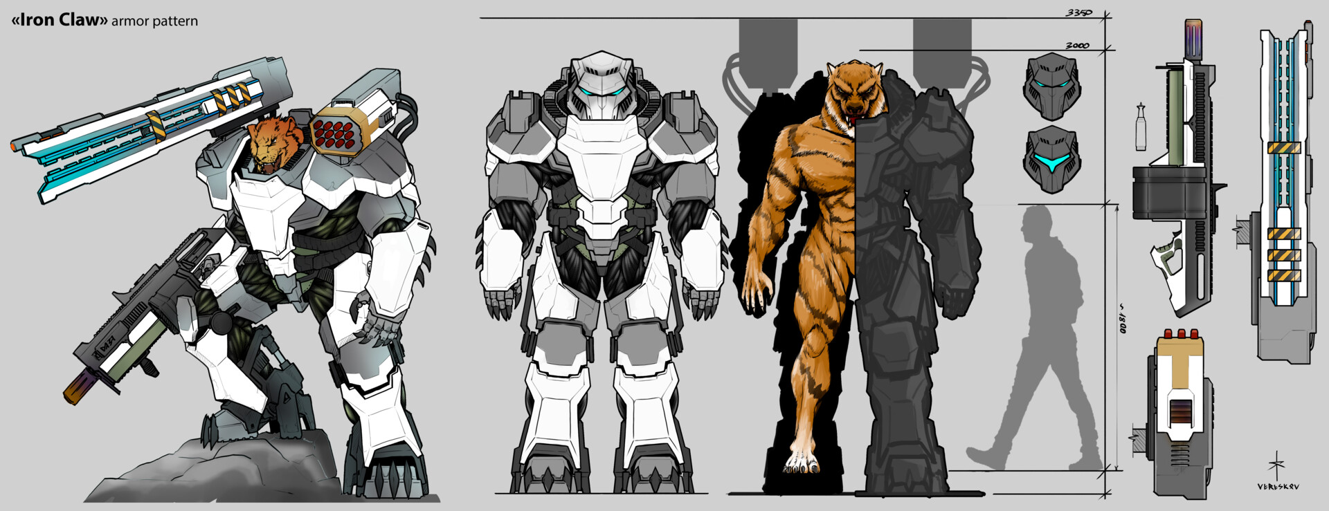 ArtStation - "IRON CLAW" armor | commission