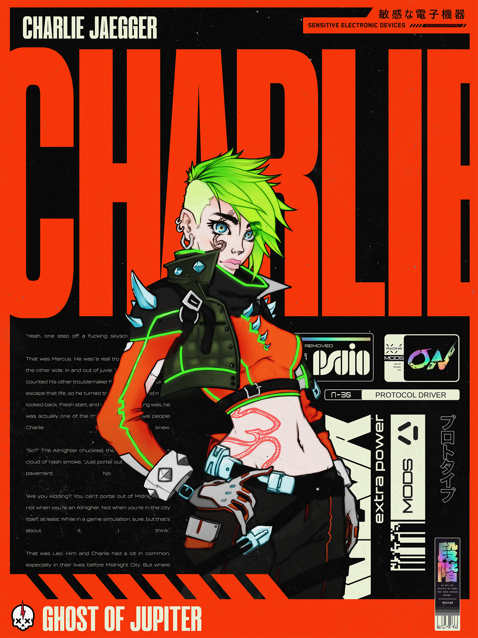 ArtStation - Charlie Jaegger Pose Poster (Ghosts of Jupiter)