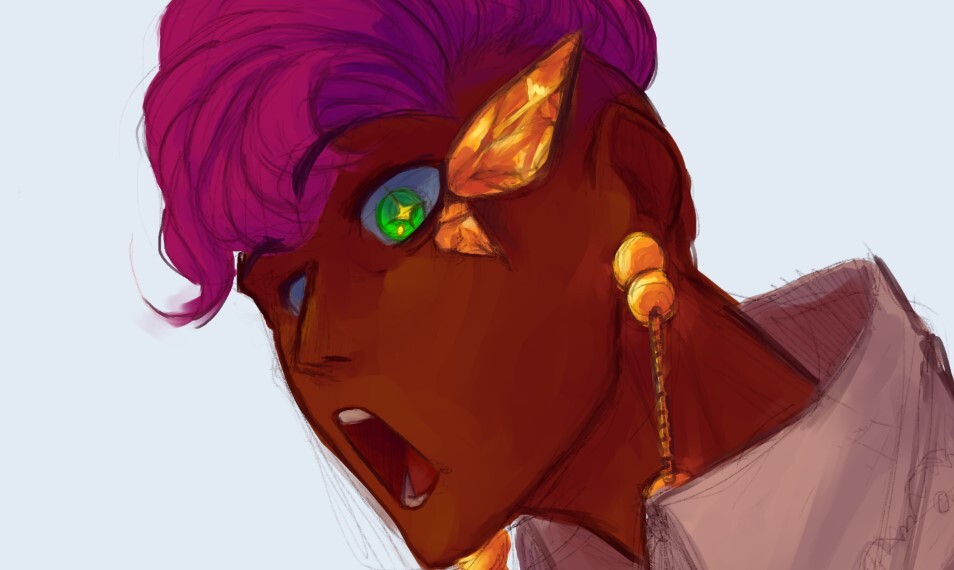 ArtStation - rosto de oc que orei usar em uma obra futura