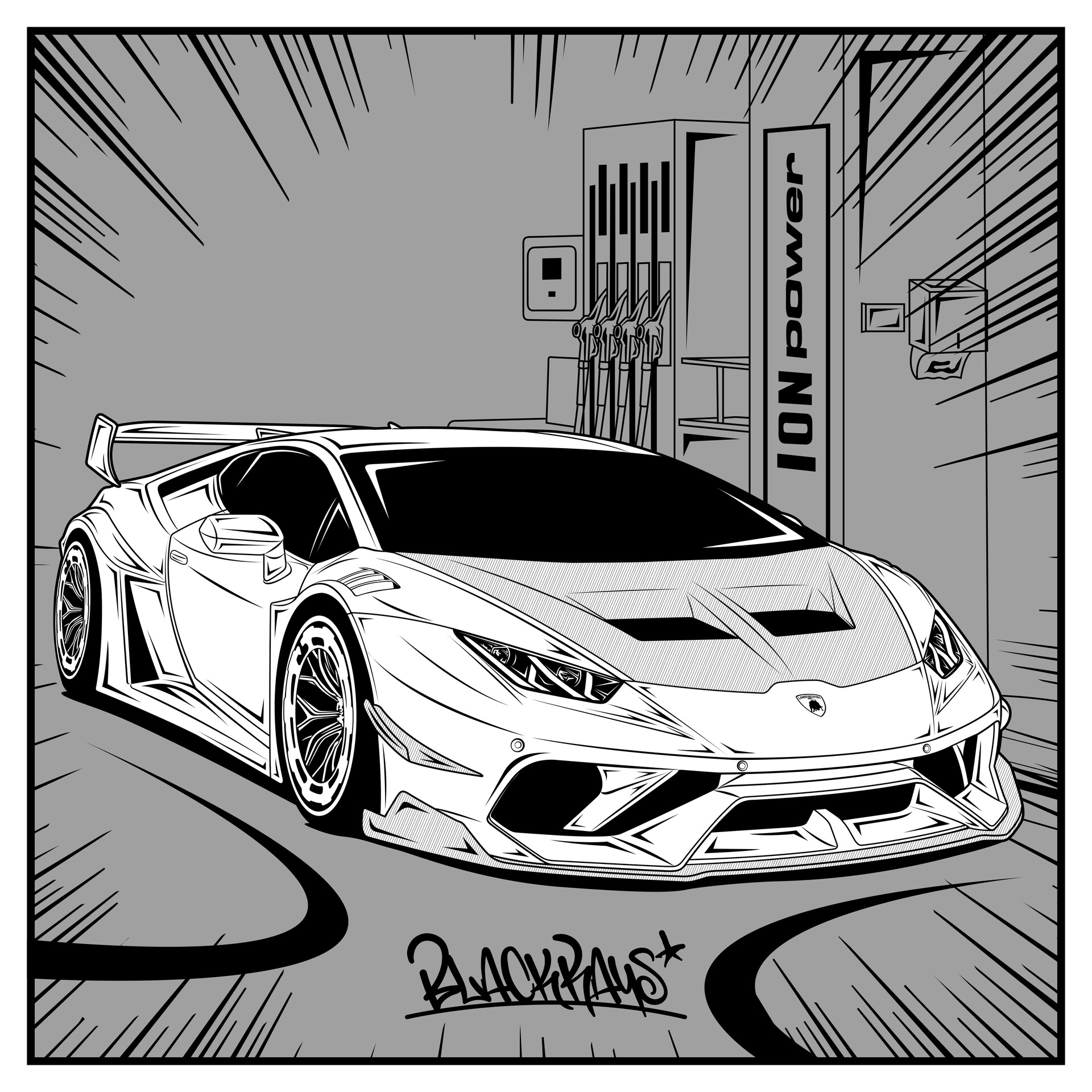 ArtStation - Lamborghini LBWK