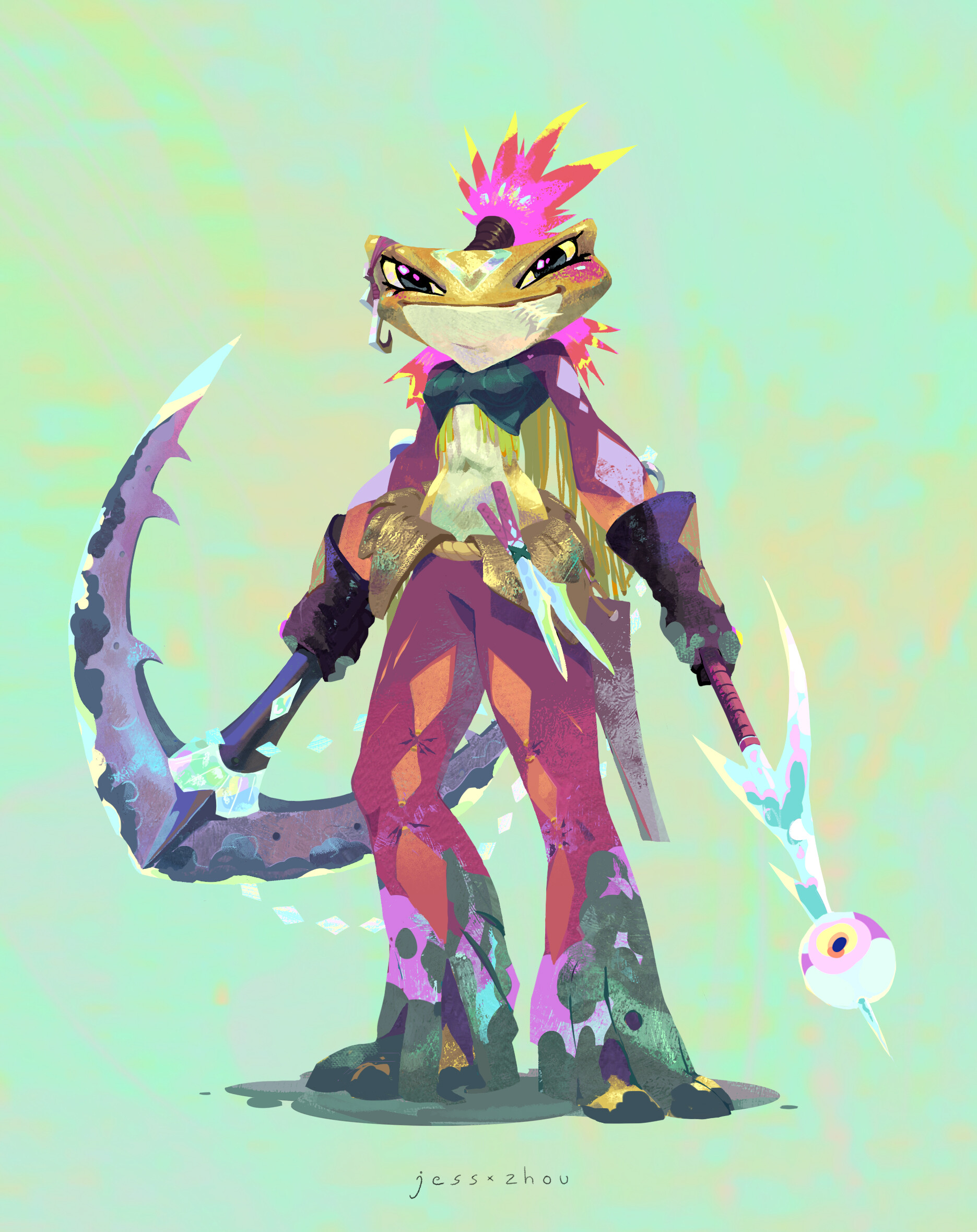 ArtStation - Frog warrior - CDC Challenge