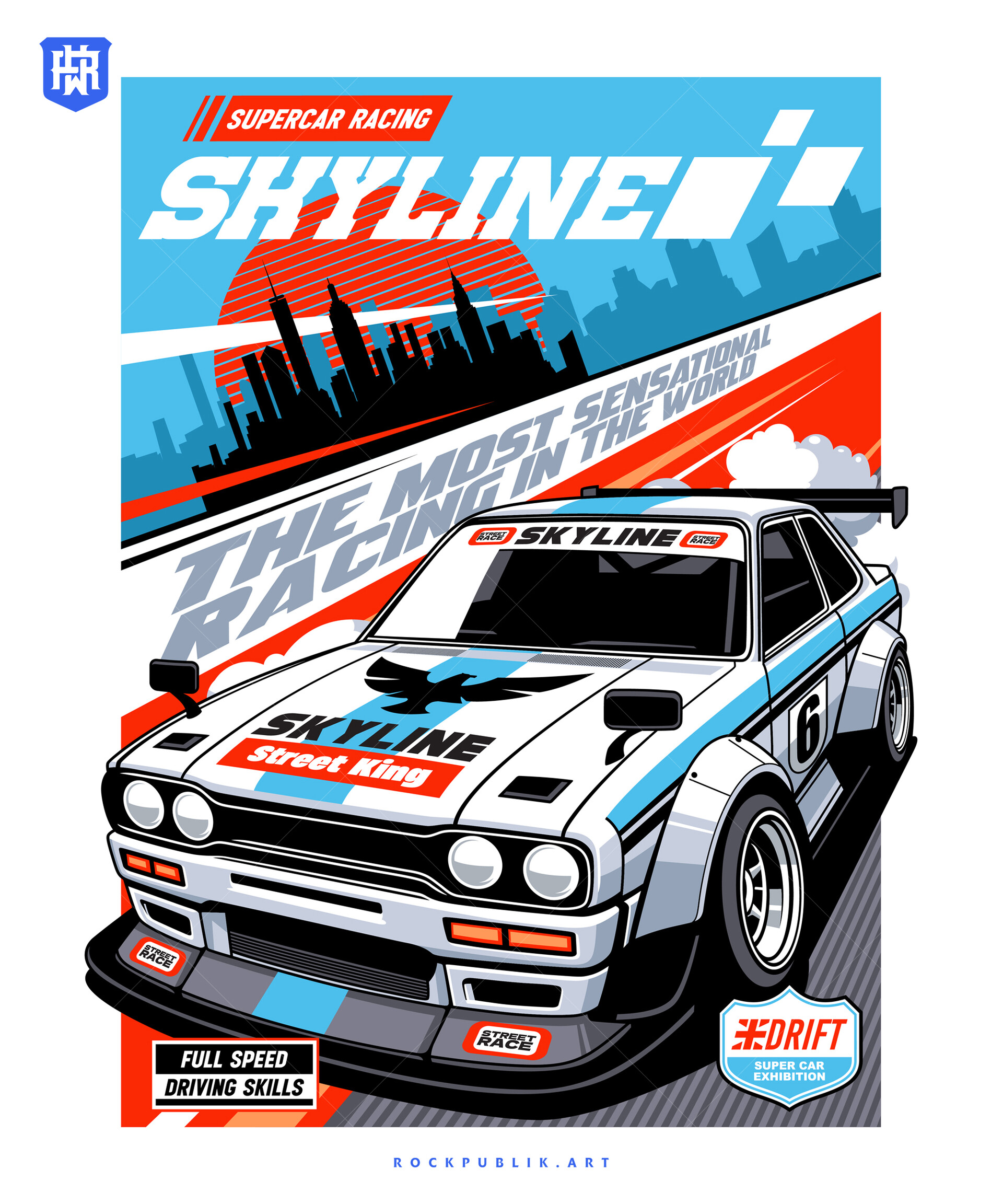 ArtStation - Skyline Super Car Racing