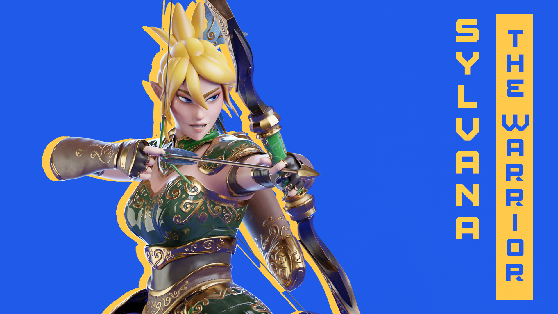 ArtStation - Low Poly - Stylized Archer- Sylvana