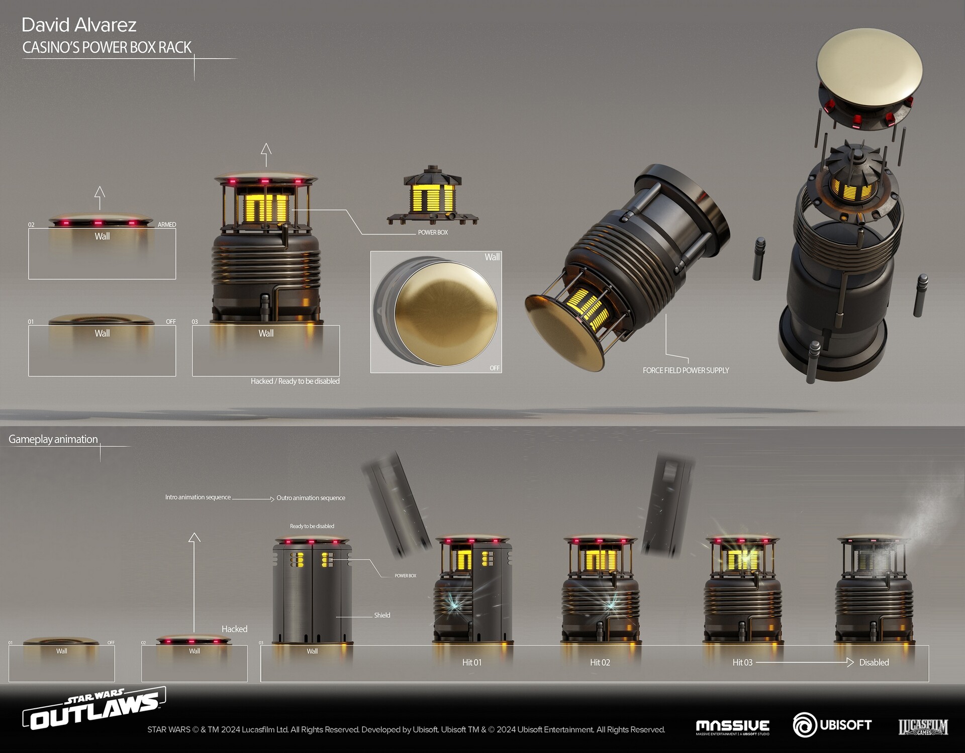 David Alvarez Portfolio - Star Wars Outlaws /// Cantobight - Props