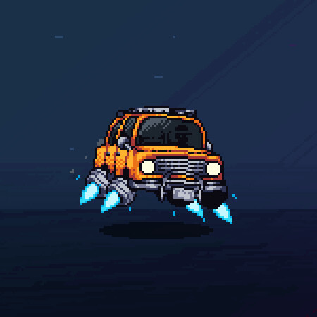 ArtStation - "Cyberpunk" Taxi