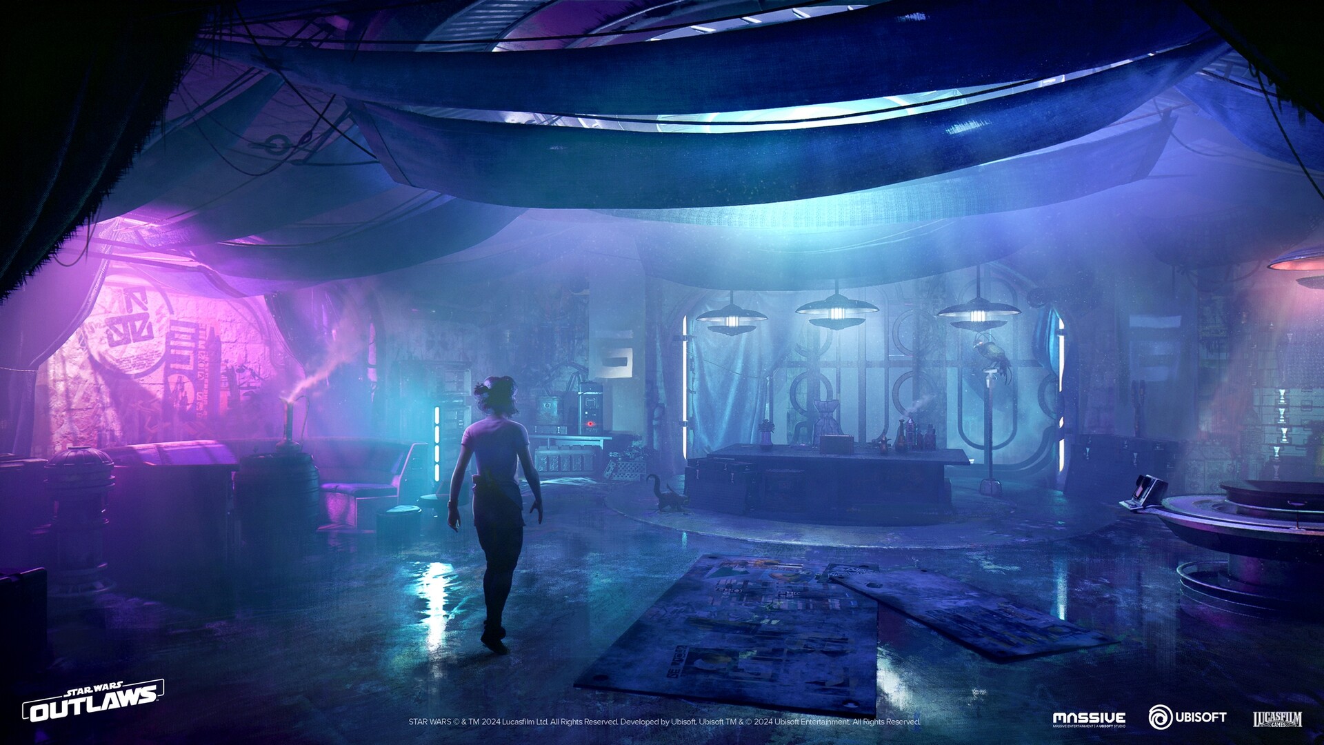 David Alvarez Portfolio - Star Wars Outlaws /// Tarsus club office