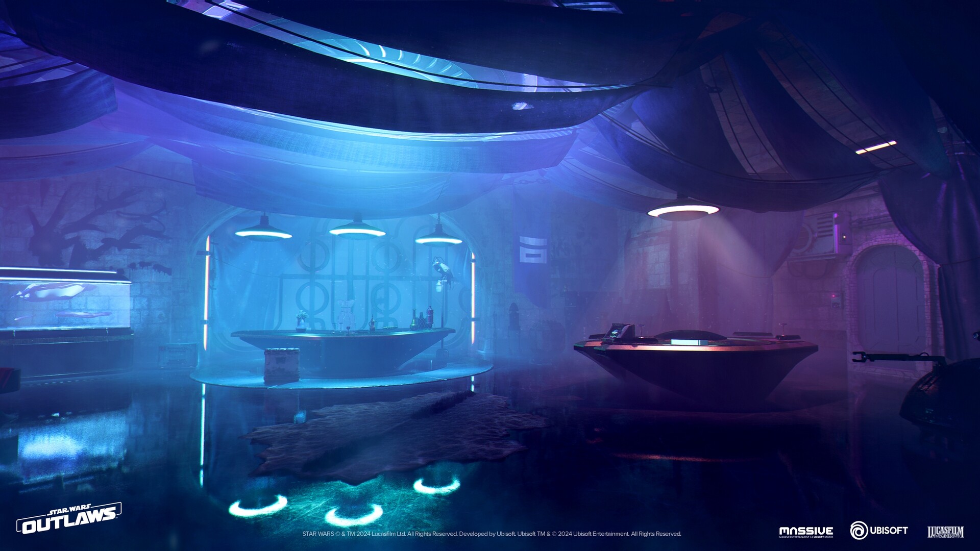 David Alvarez Portfolio - Star Wars Outlaws /// Tarsus club office