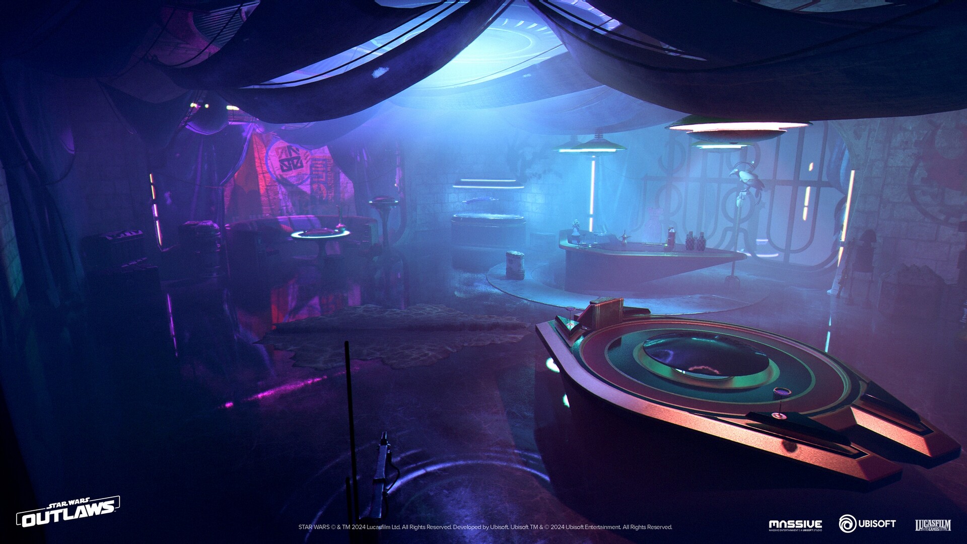 David Alvarez Portfolio - Star Wars Outlaws /// Tarsus club office