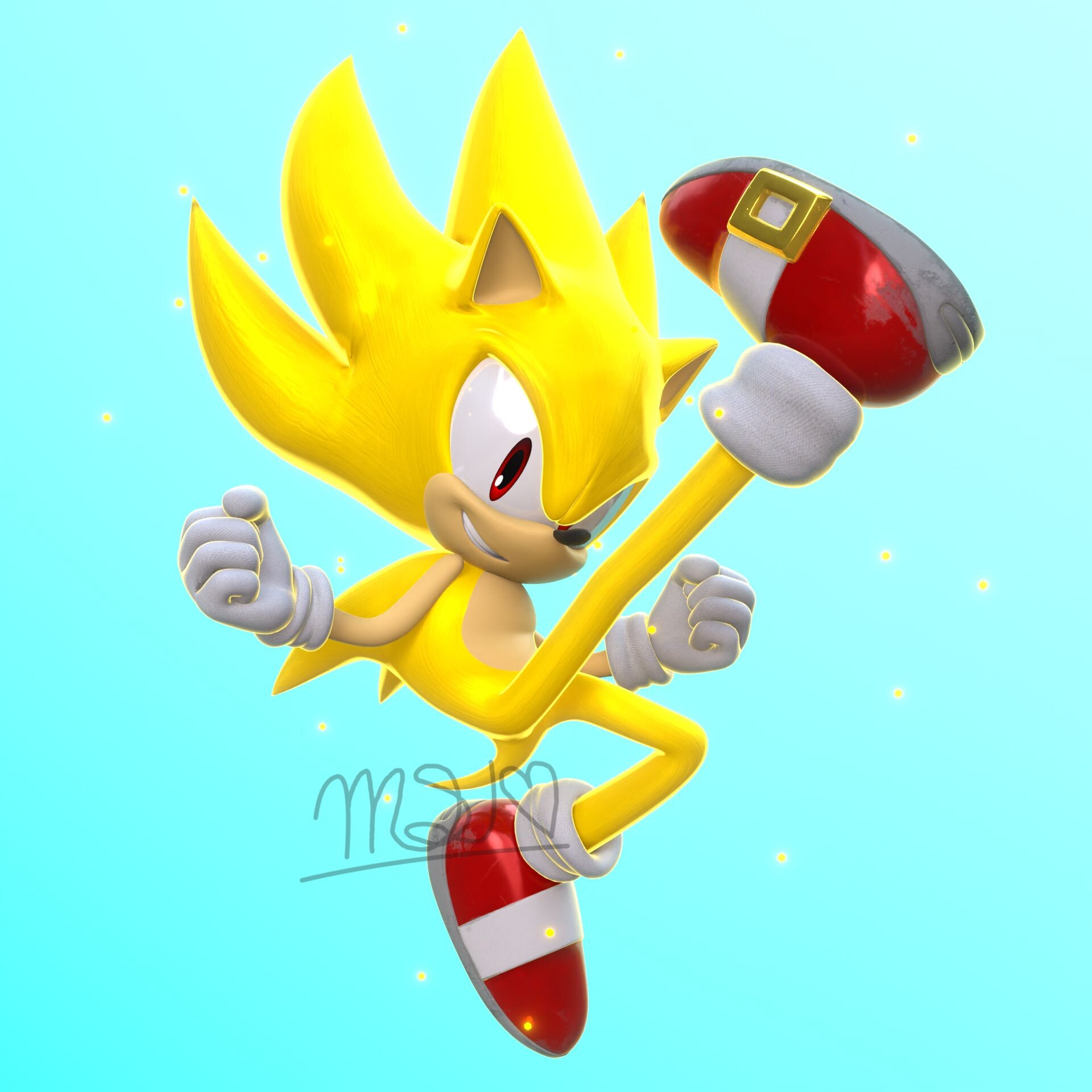 ArtStation - Super Sonic Renders