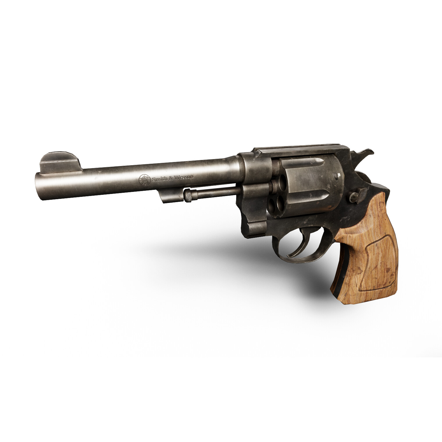 ArtStation - Smith and Wesson 1905 revolver