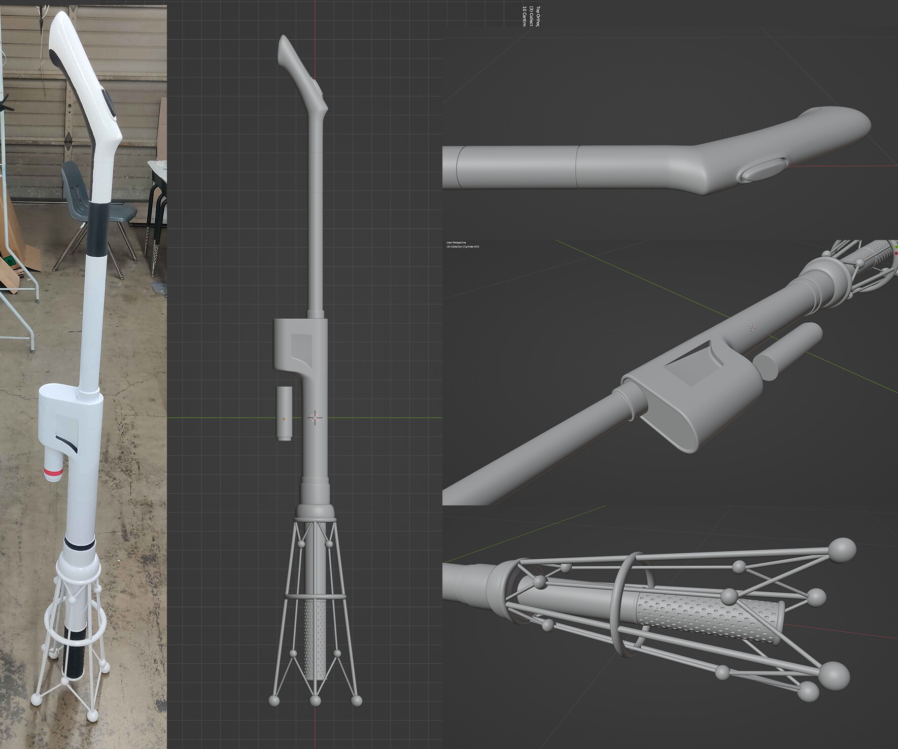 Merro - Racing Miku 2024 Electric Broom Prop - 3D Print