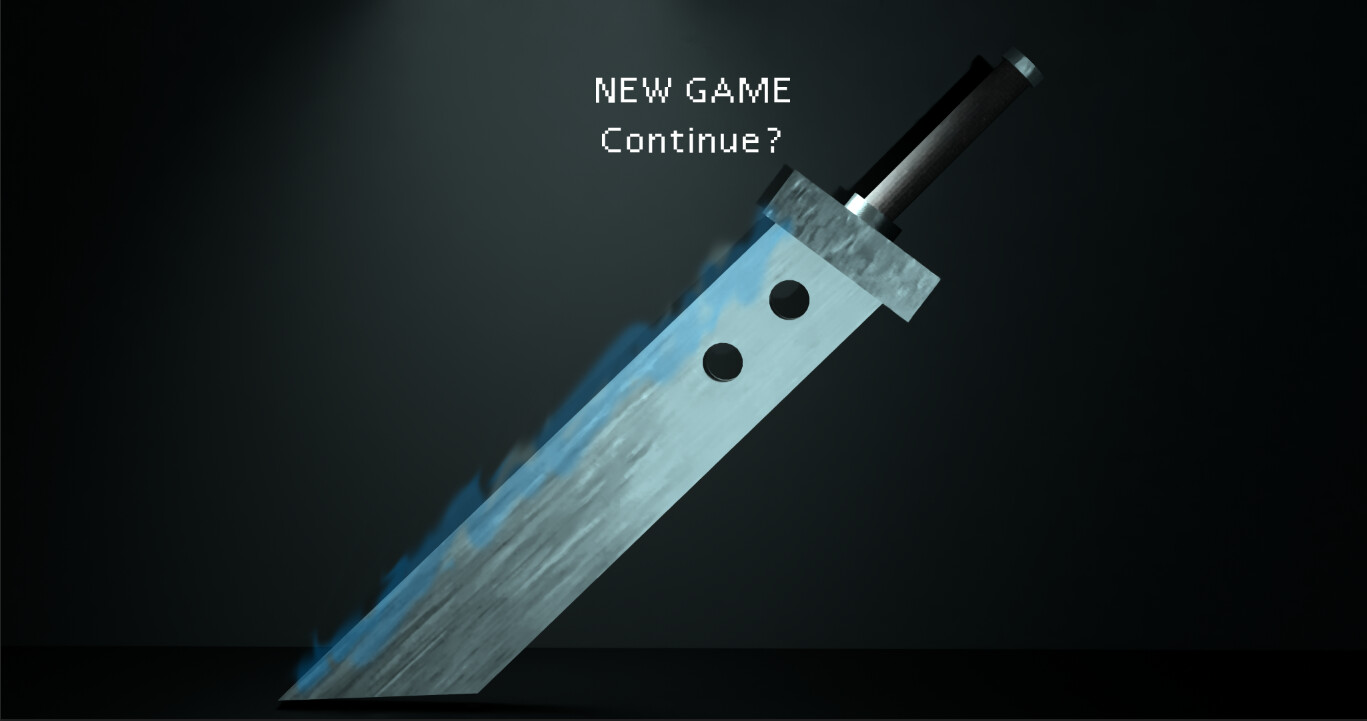 ArtStation - FF7 - Cloud's Sword 4K