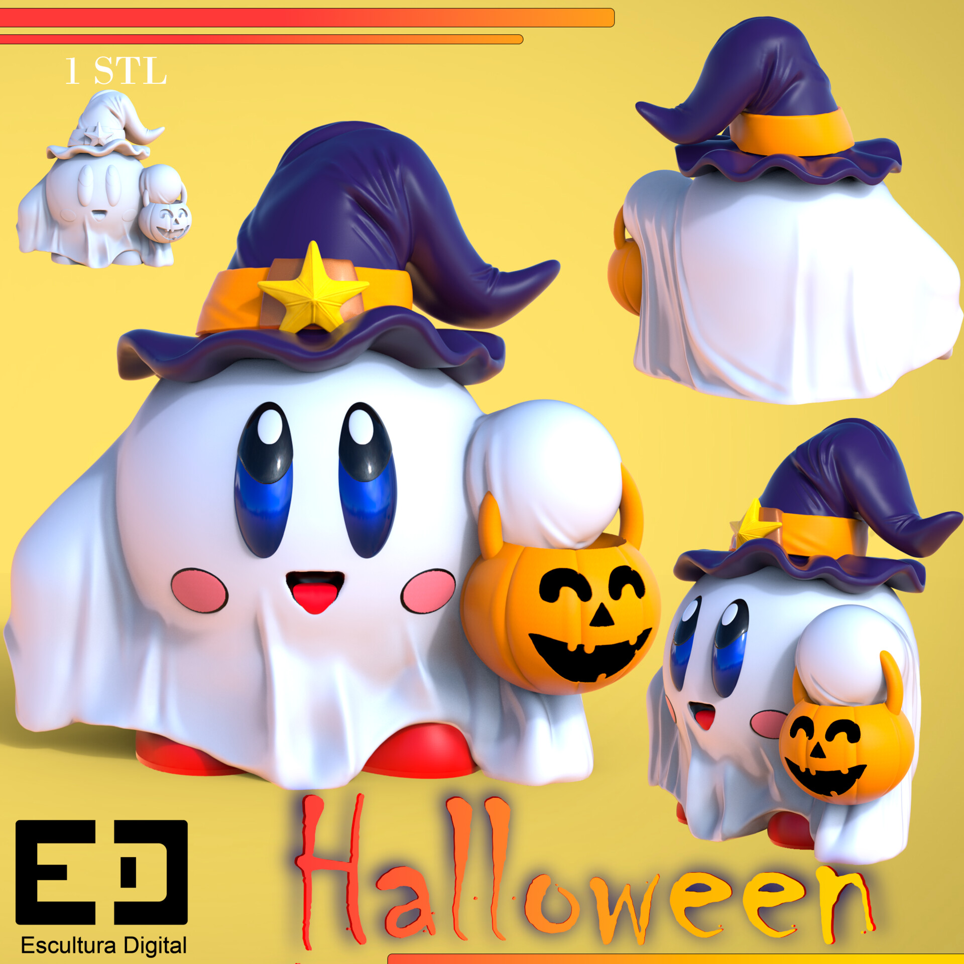 ArtStation - Kirby - Halloween