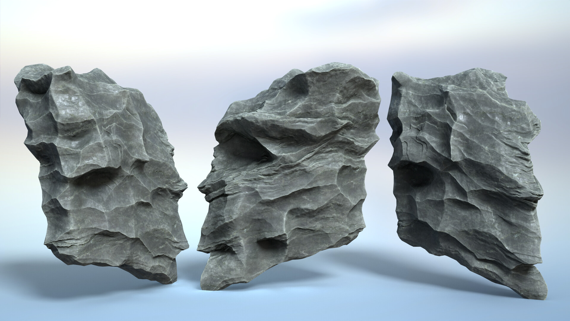 3D Models by 3D Landscape - 16 Erosion Cave Rocks - 240928