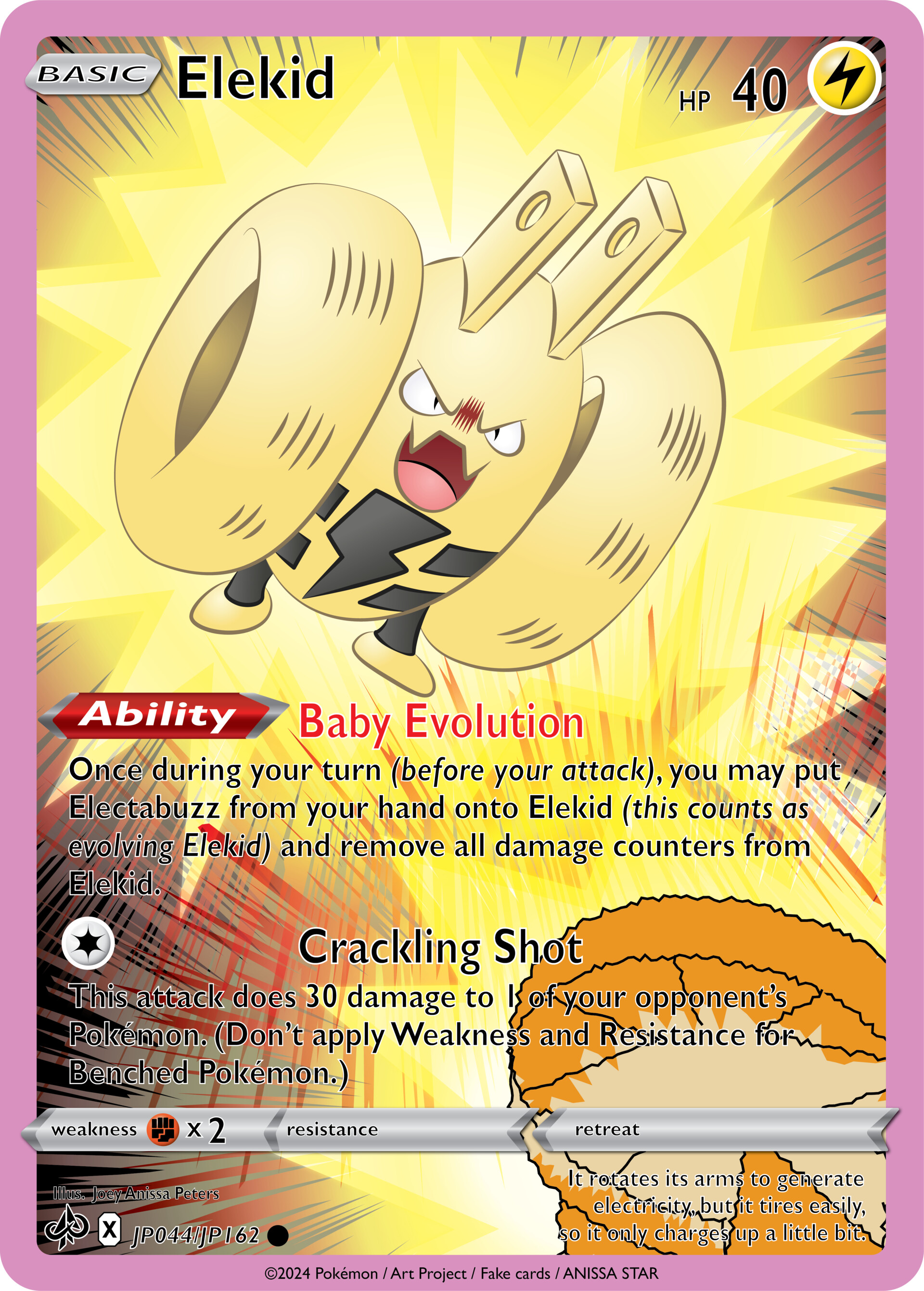 ArtStation - Elekid ⚡🔌 Fan art Pokémon card design