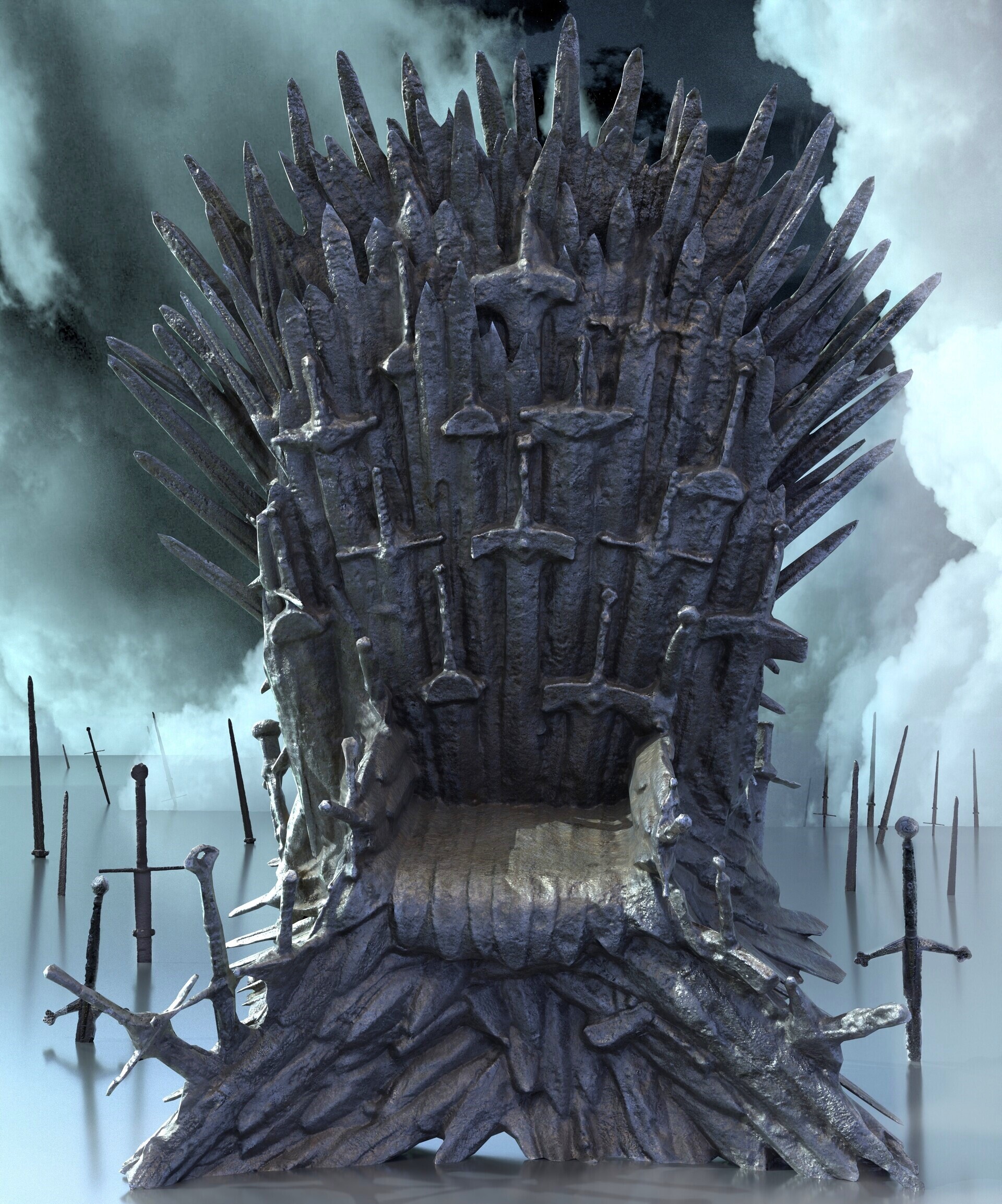 ArtStation - throne lowpoli, based on M. Olejnk