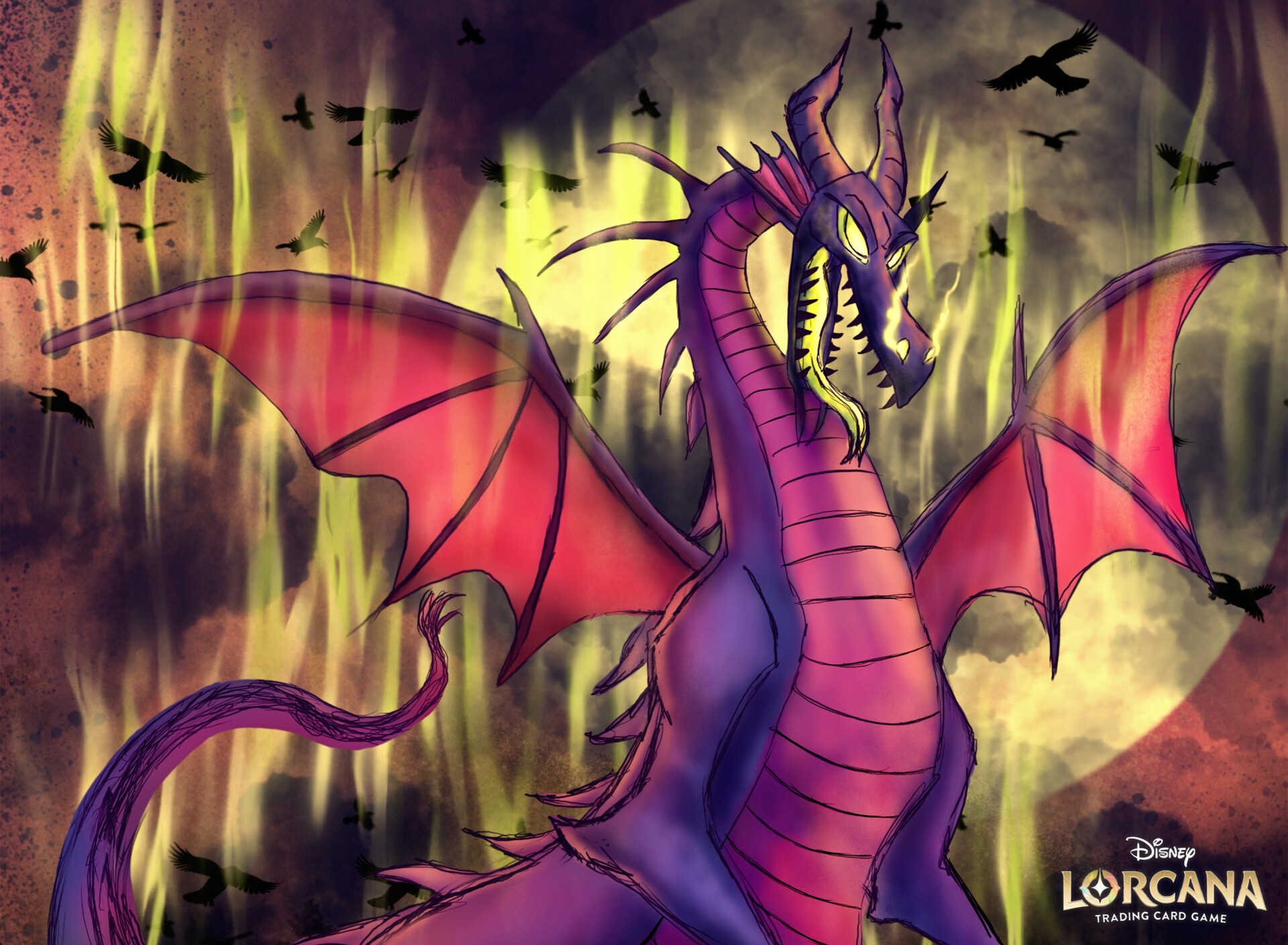 maleficent dragon wallpaper