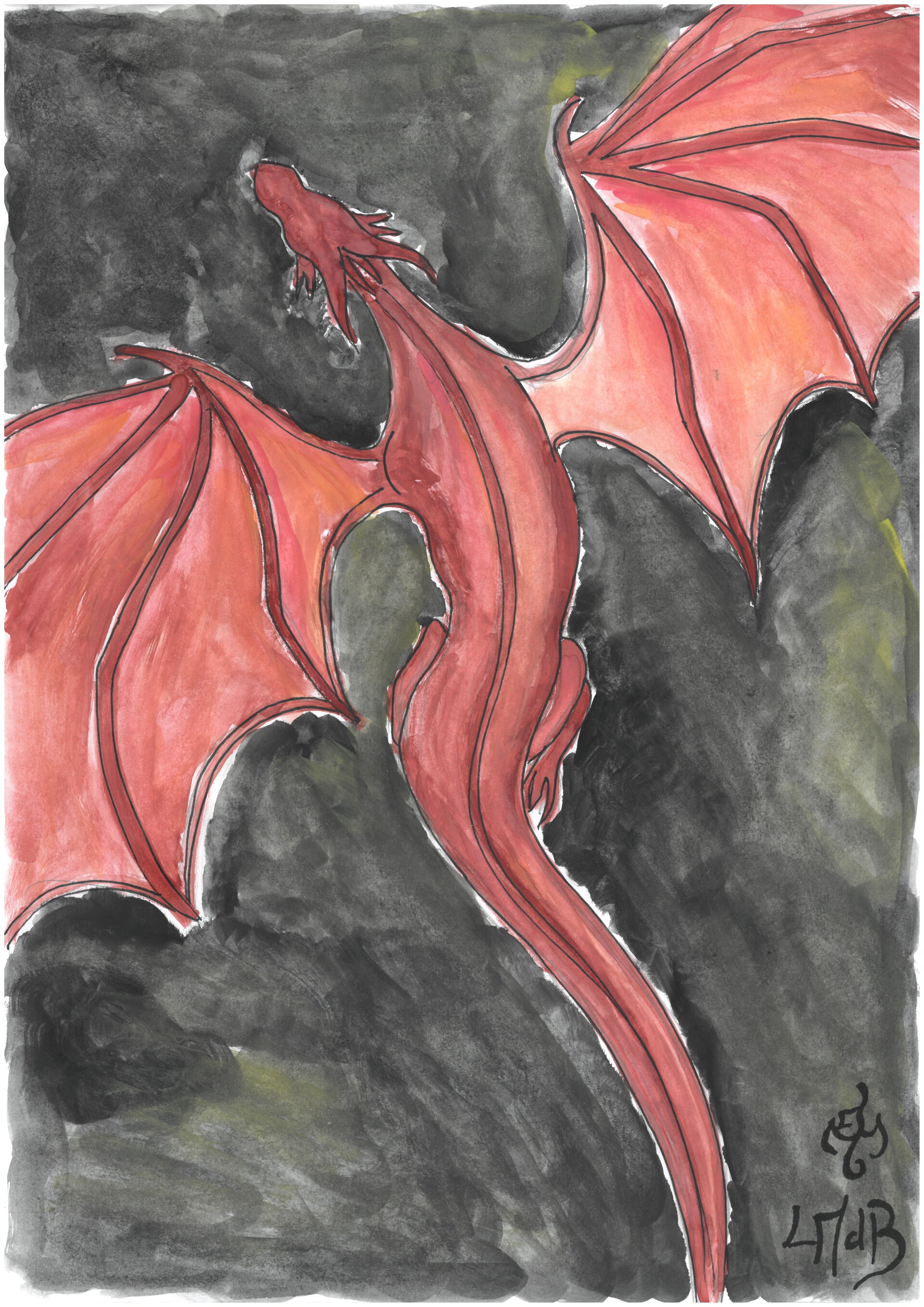 ArtStation - Dragon vue du haut
