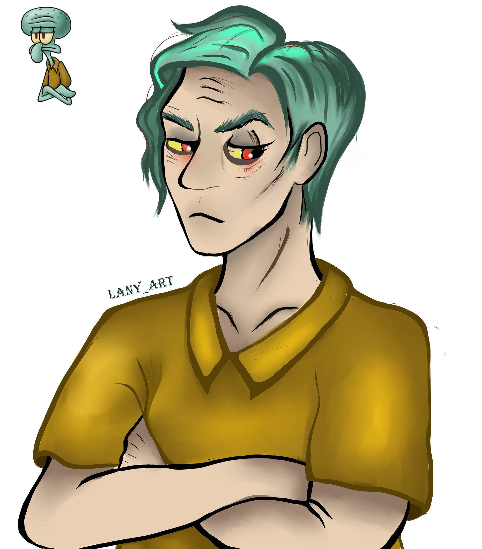 squidward human form