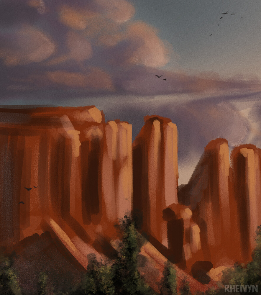 ArtStation - Mountain Study