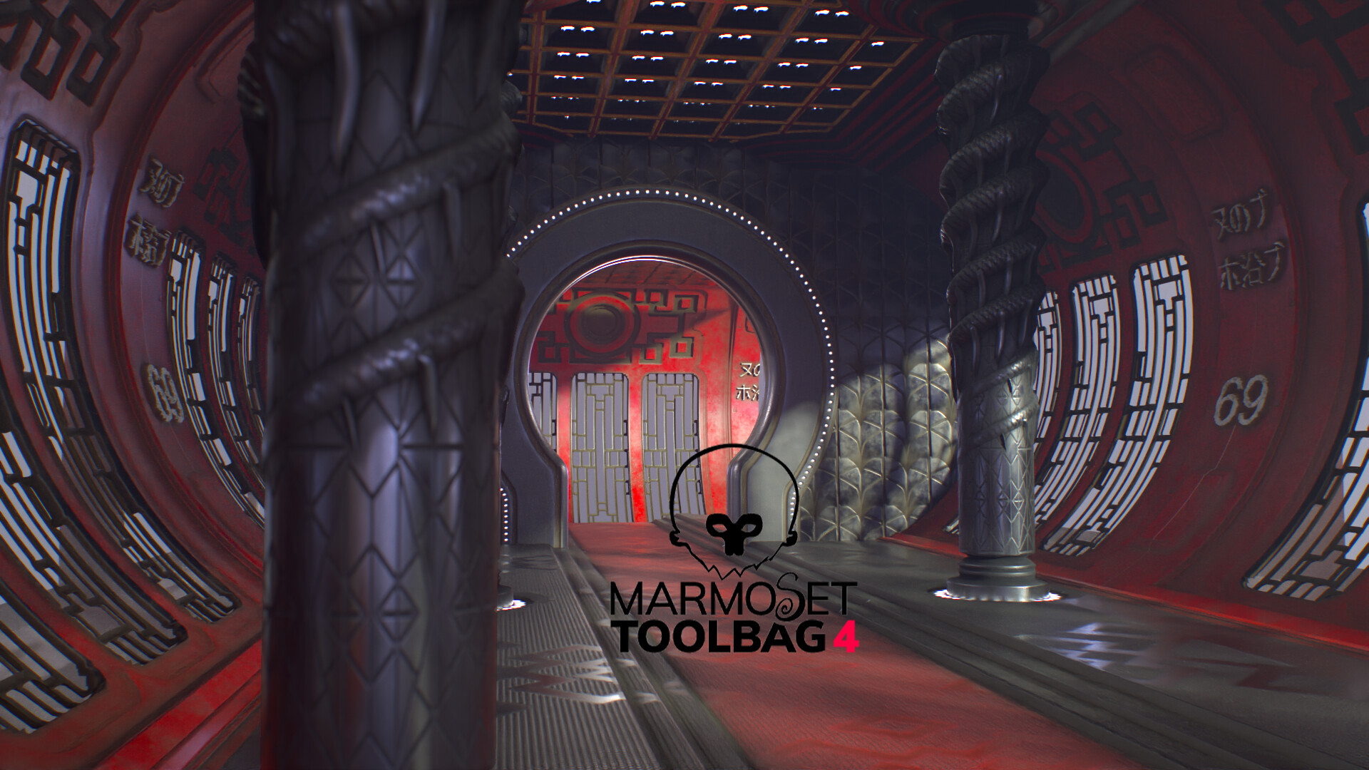 ArtStation - SCI-FI Japanese Lounge Environment