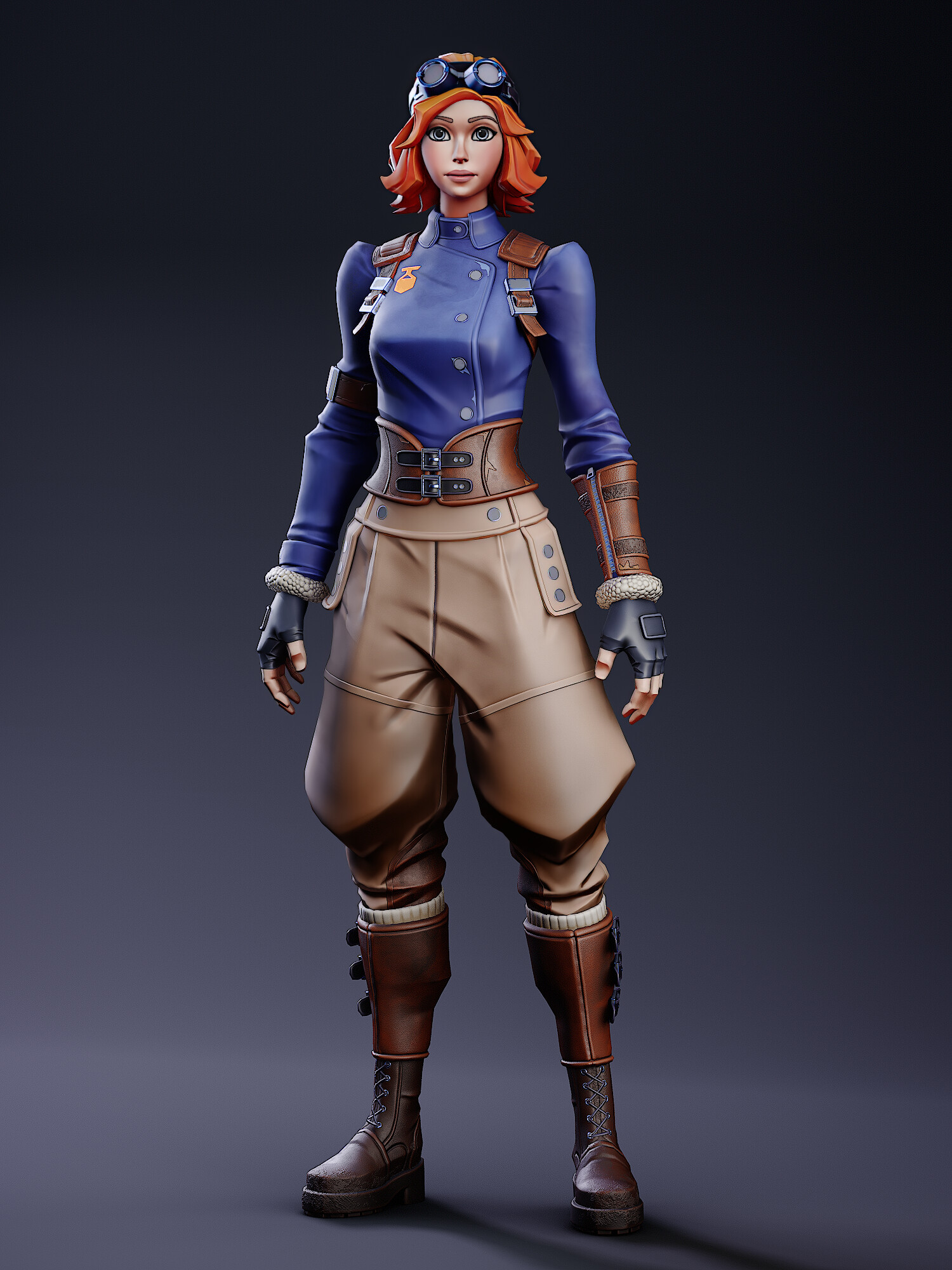 Alina Sidorina - Fortnite - Airheart (fanart)