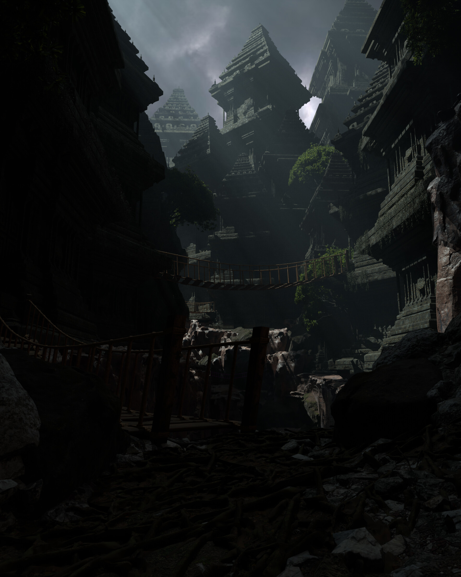 ArtStation - Cliffside temple