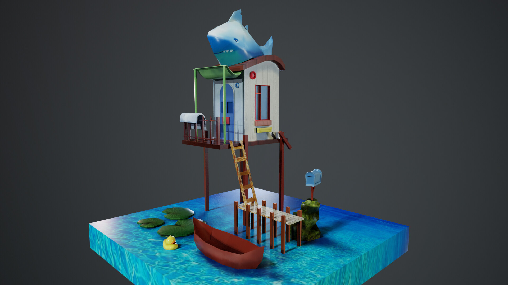 ArtStation - Shark house