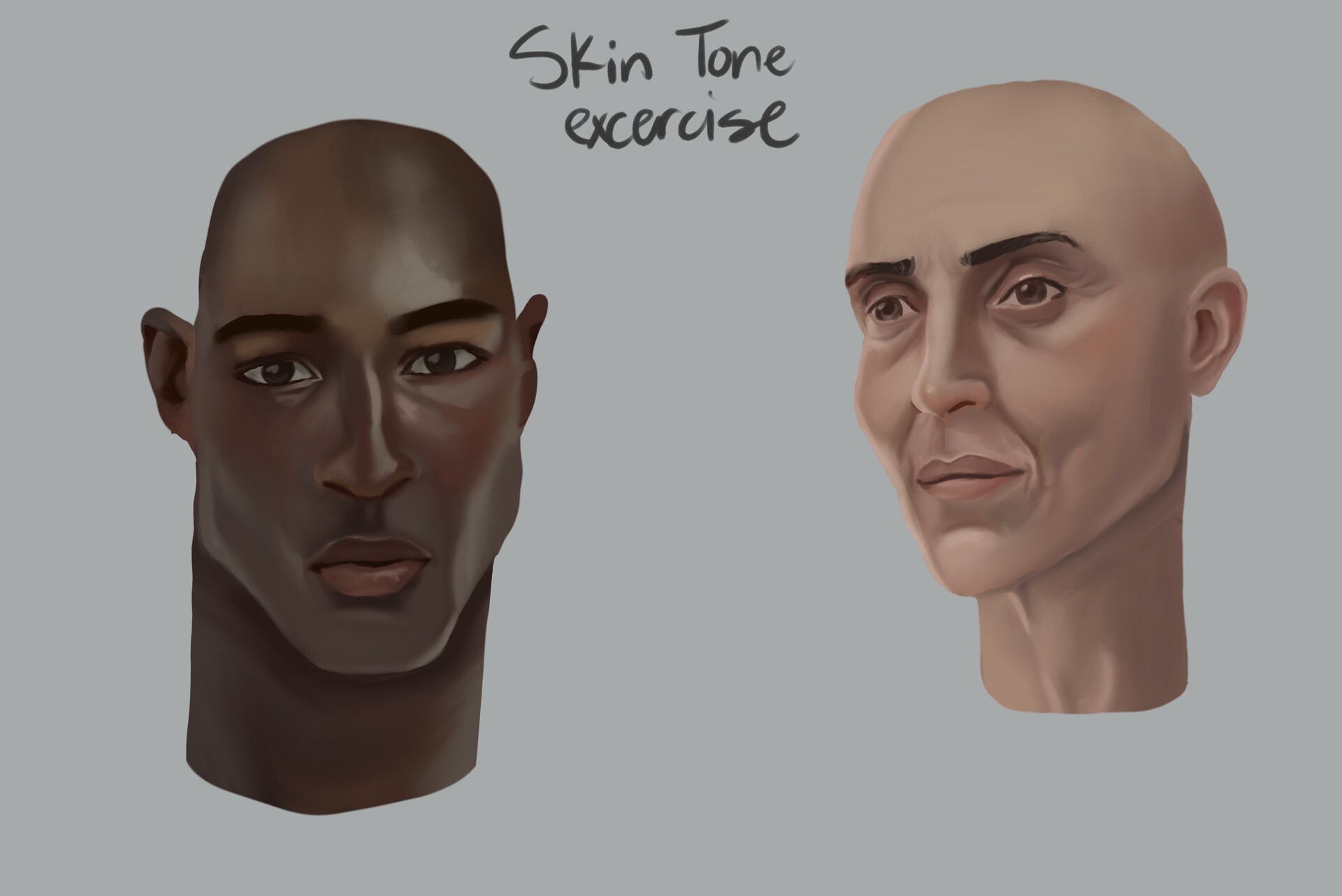 ArtStation - Skin painting study