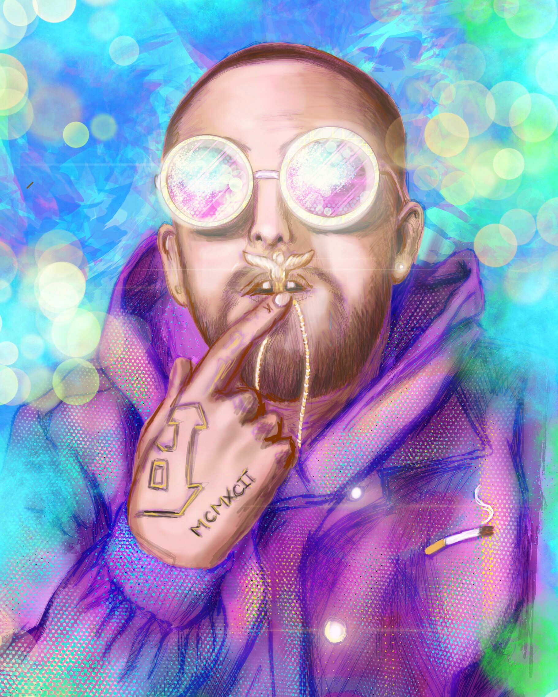 ArtStation - Digital Mac Miller Portrait (2021)