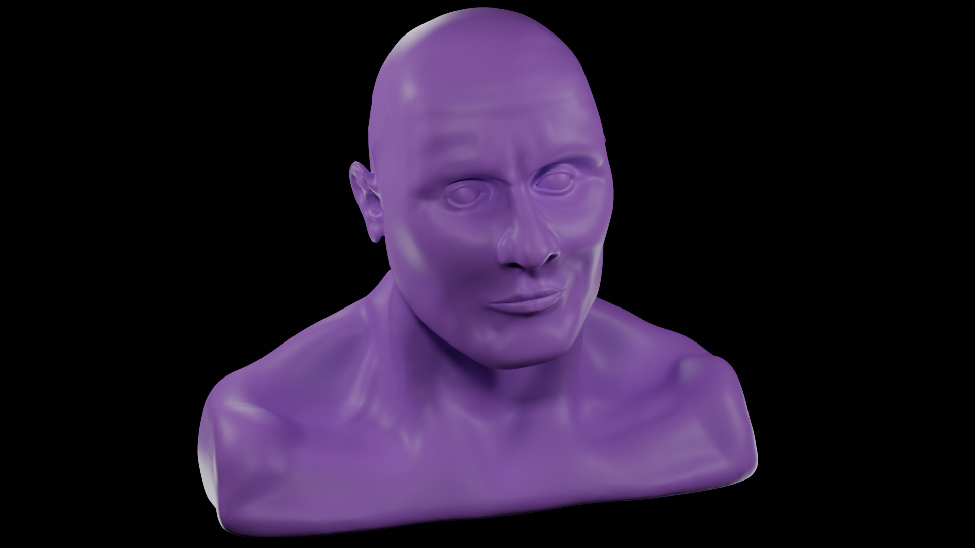 ArtStation - Dwayne Johnson (The Rock) - Head Anatomy Study