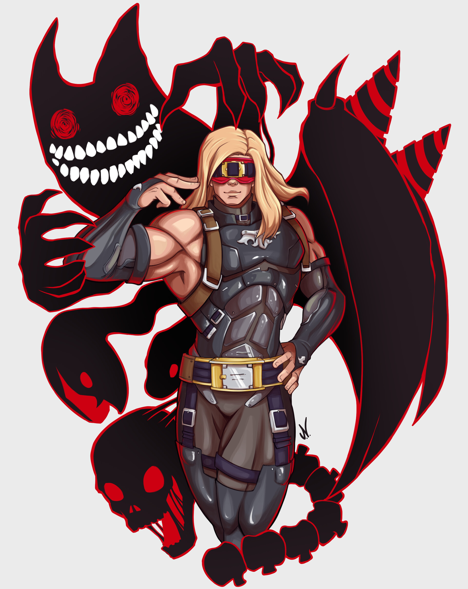 ArtStation - Another Zato-ONE fan art, from Guilty Gear
