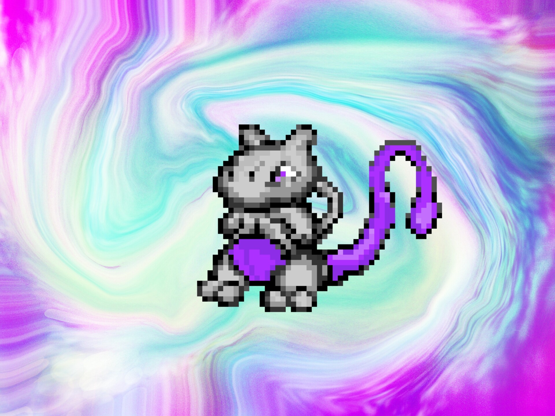 ArtStation - Pixel Substitute Pokémon: Mewtwo + variants (2022)