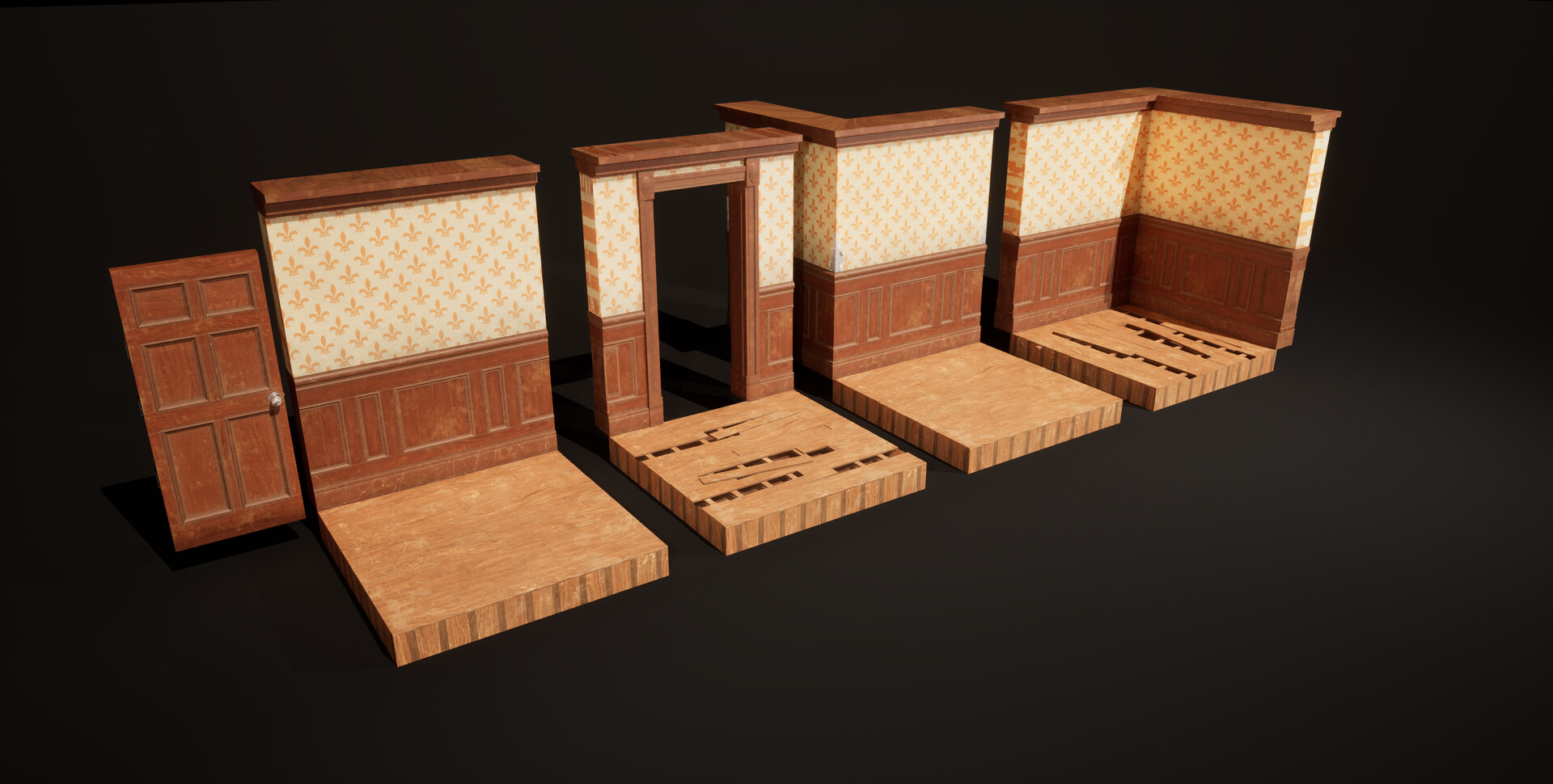 Bryan Tenorio - Old Mansion Hallway - UE5 Environment