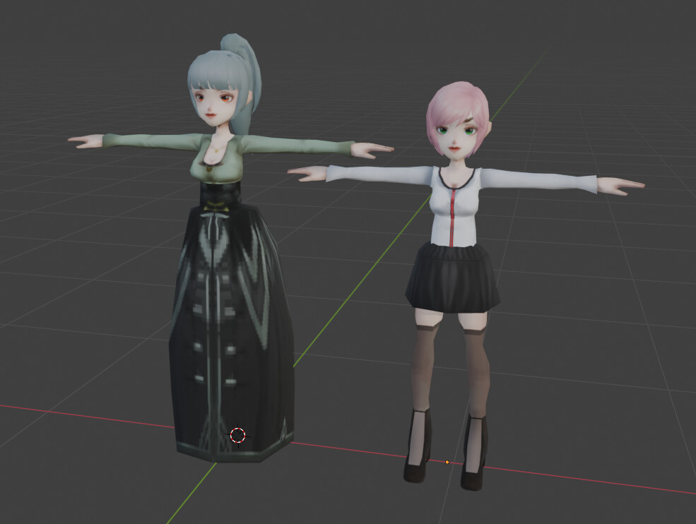 ArtStation - WIP low poly character set