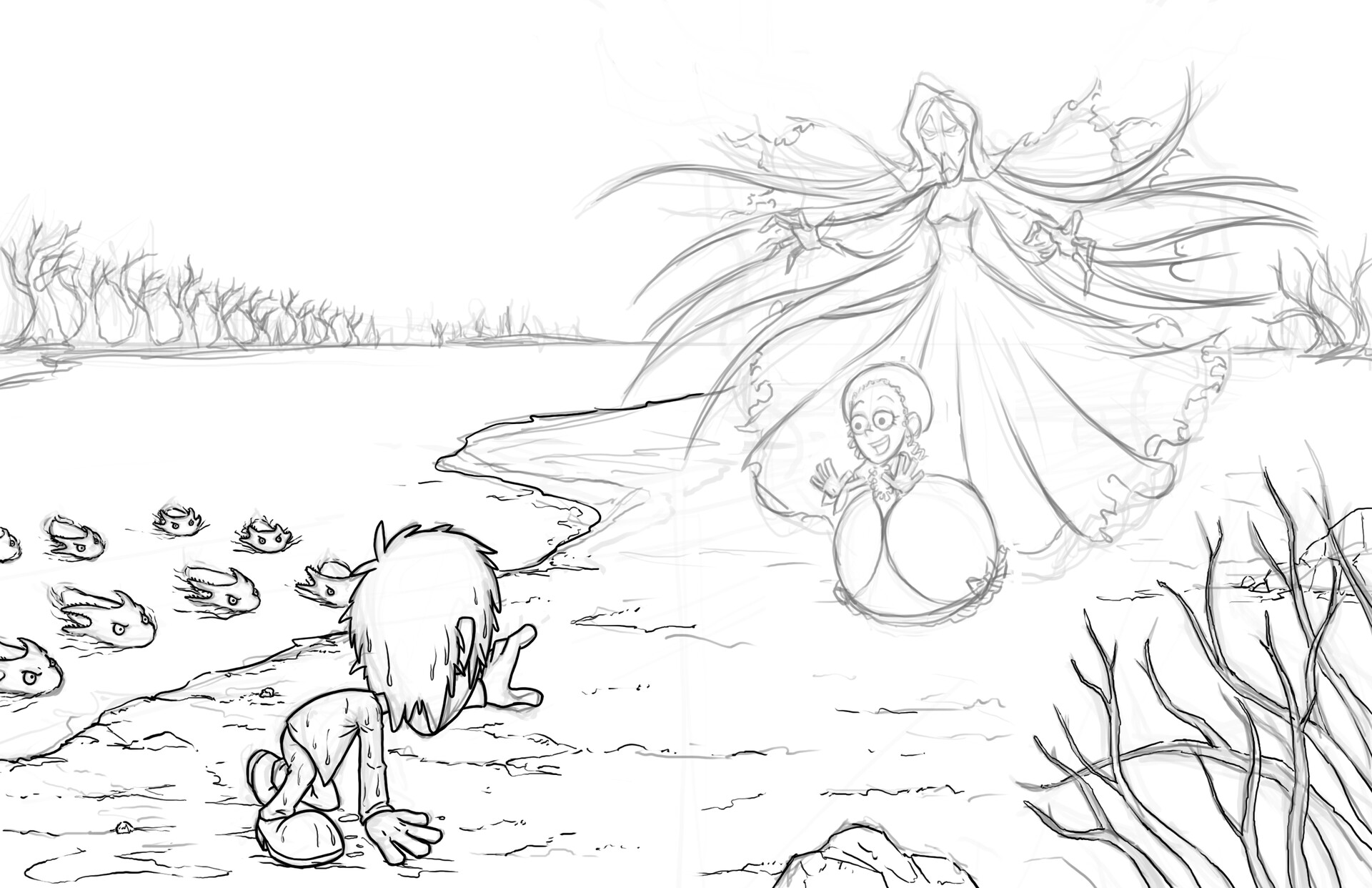 la llorona leyenda coloring pages