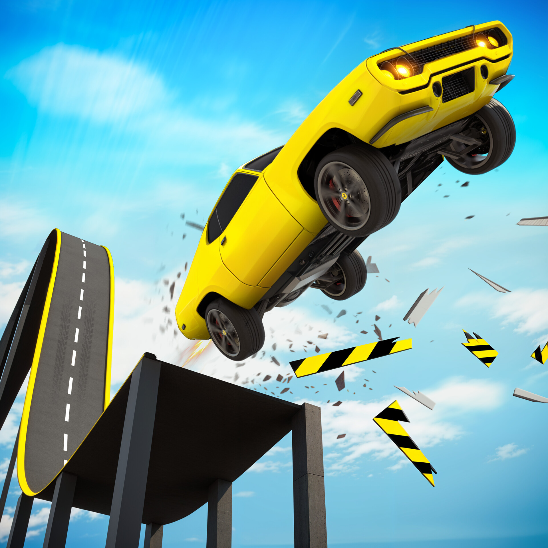 ArtStation - Mega Ramp Car Stunt