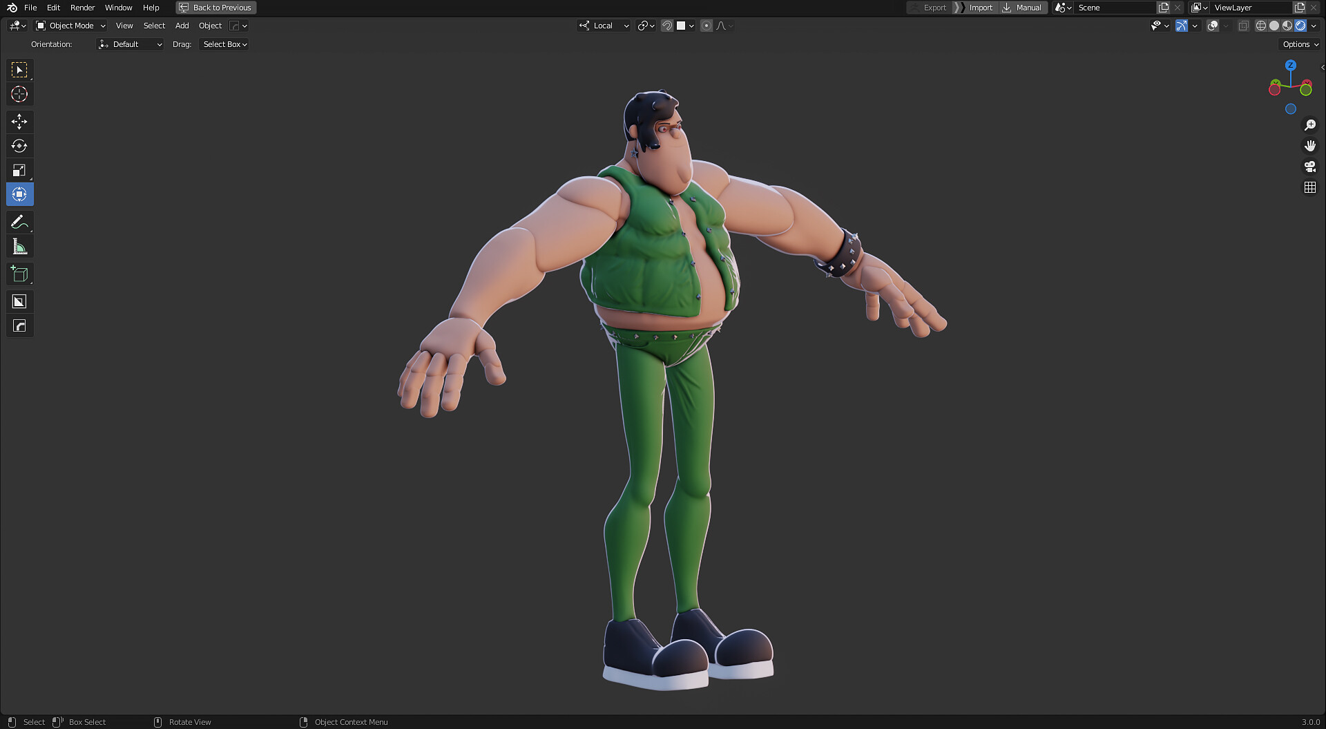 Phong Ly - Sculpt Rock Star Character using Blender