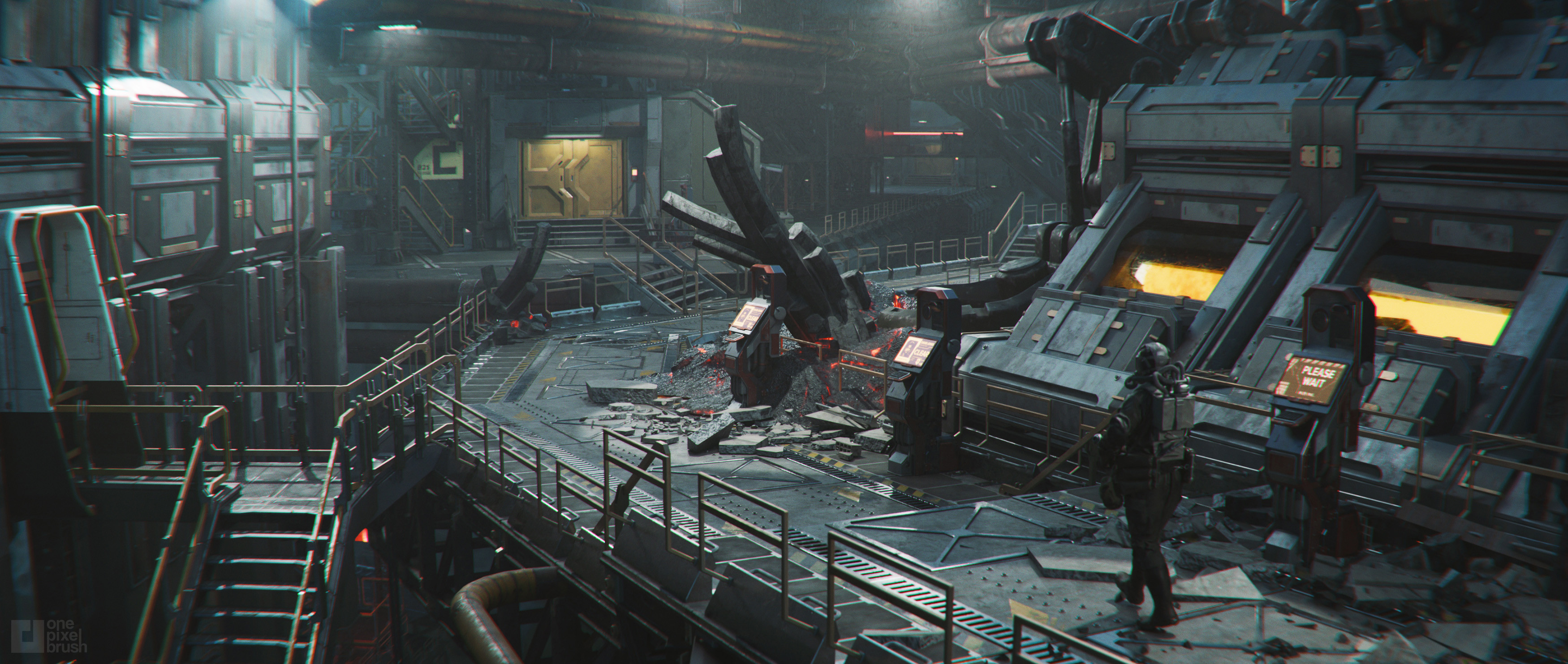 One Pixel Brush - Synced - Abandoned Lab