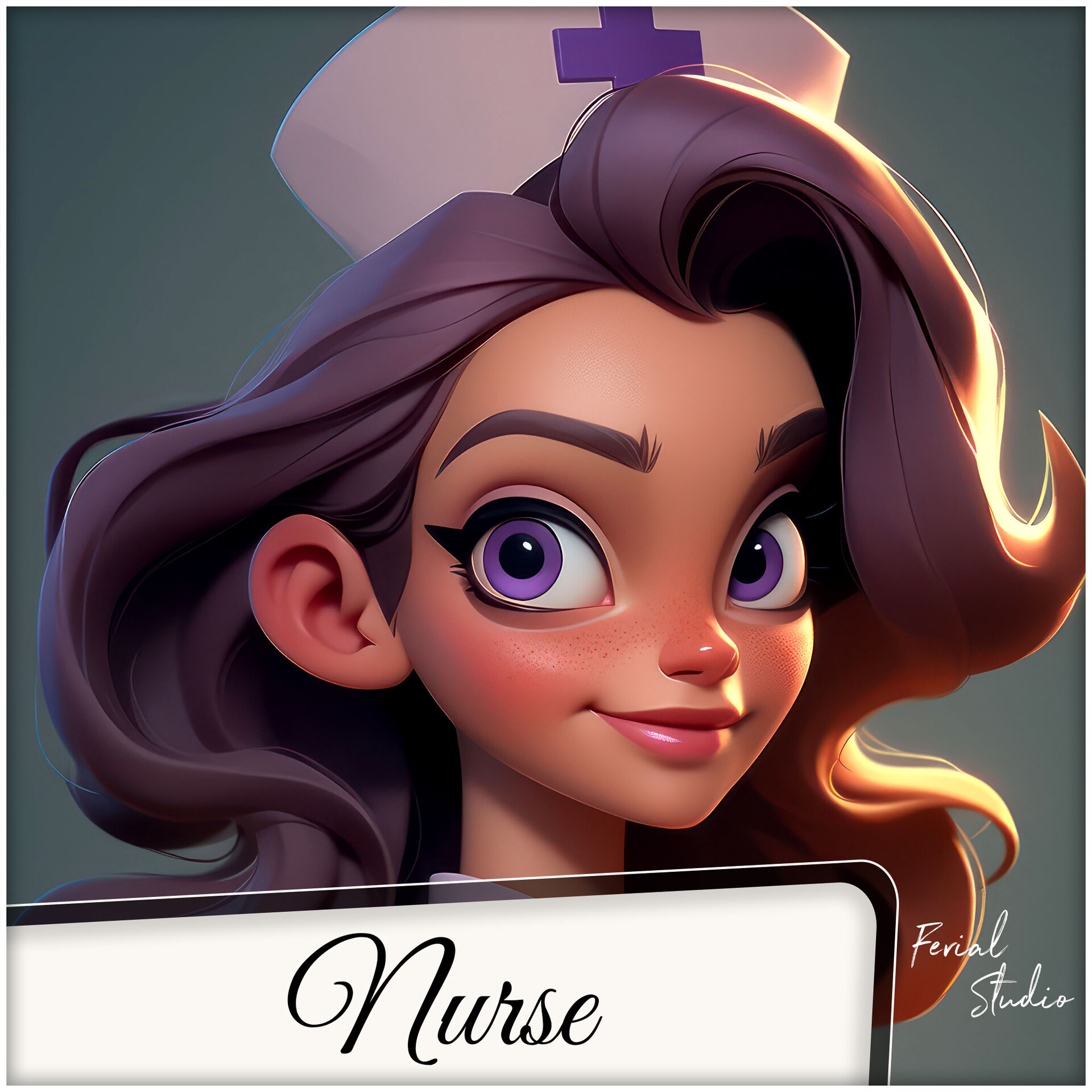 ArtStation - 🔹230 Nurse - Stylized Character Reference Image Pack v.99 |4K|