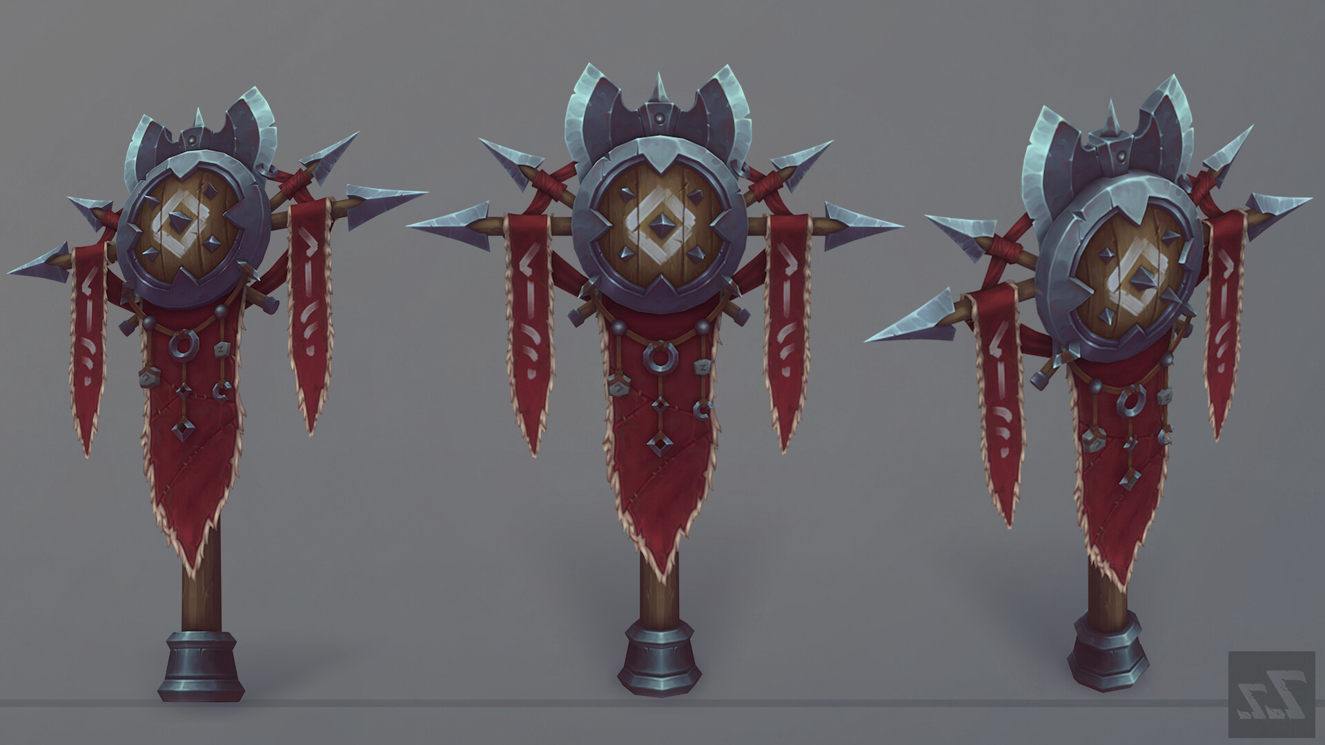 ZUGZUG Studio - HandPainted War Banner