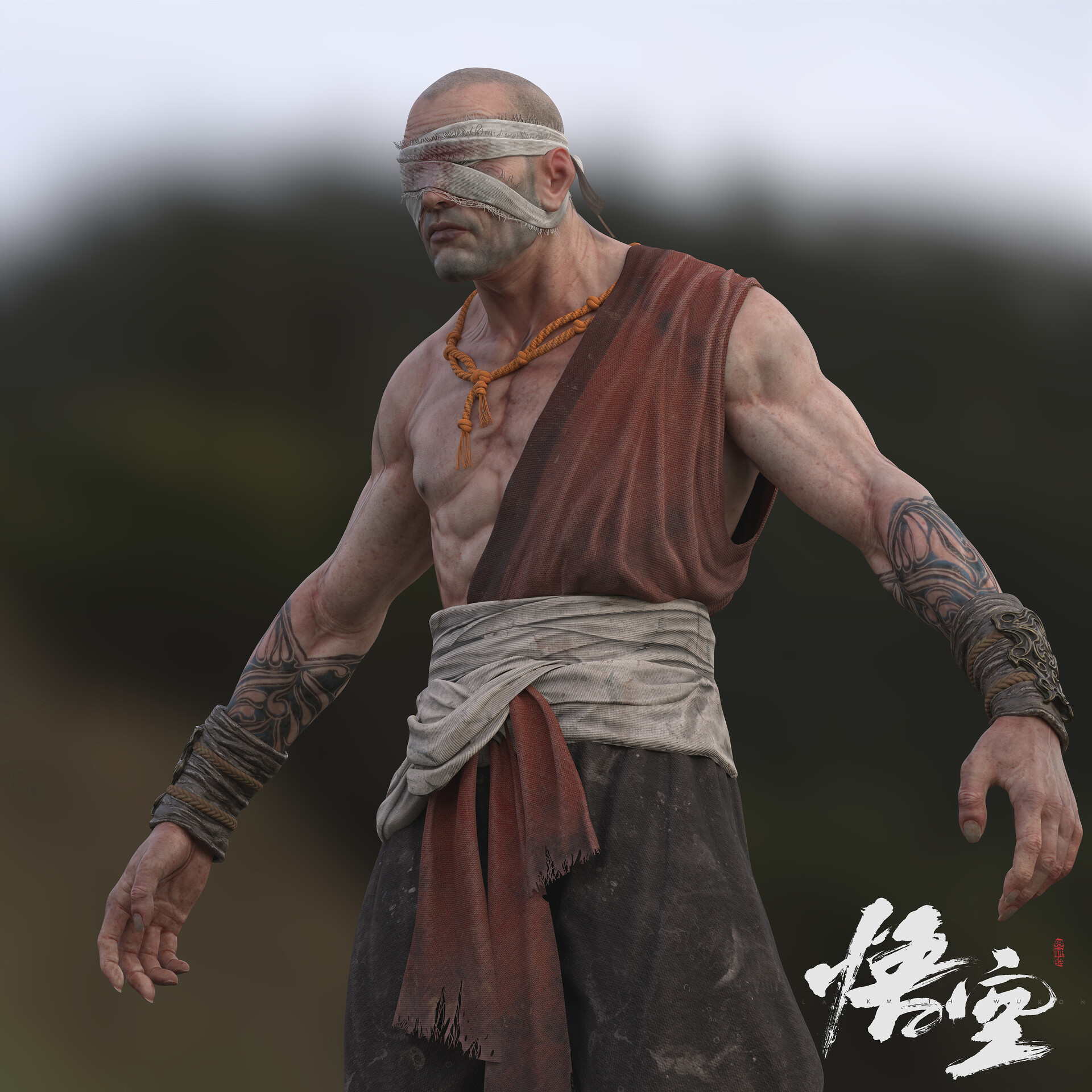 huan gugu - 黑神话悟空_ 监院僧（盲僧）