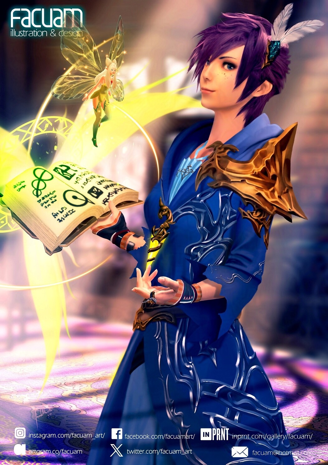 ArtStation - Final Fantasy XIV commission - Yuki Lunaria