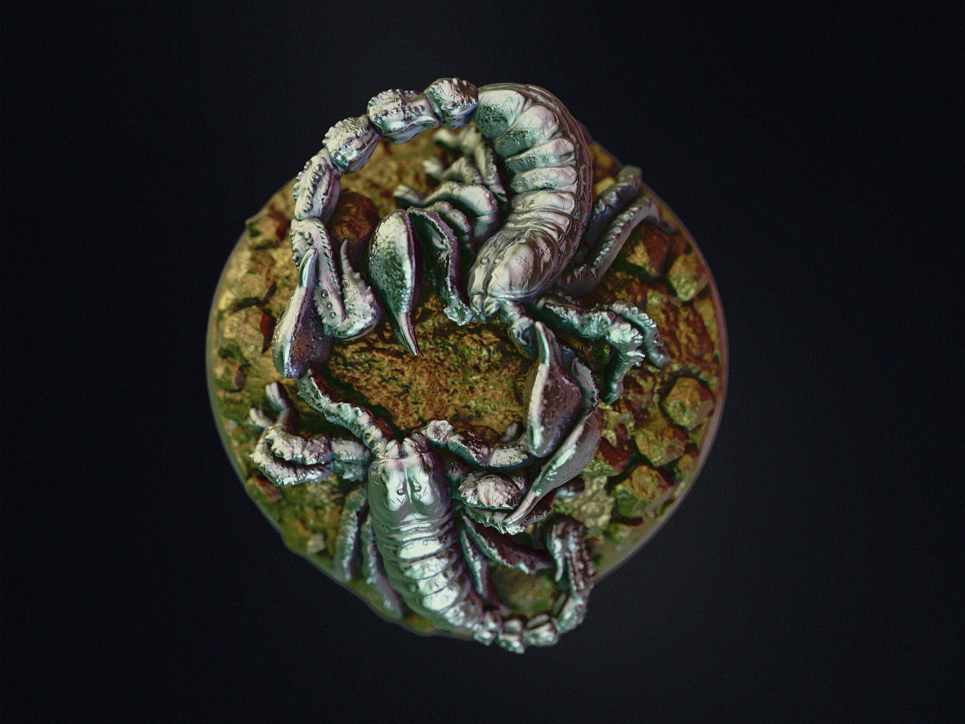 ArtStation - ring man fight scorpion