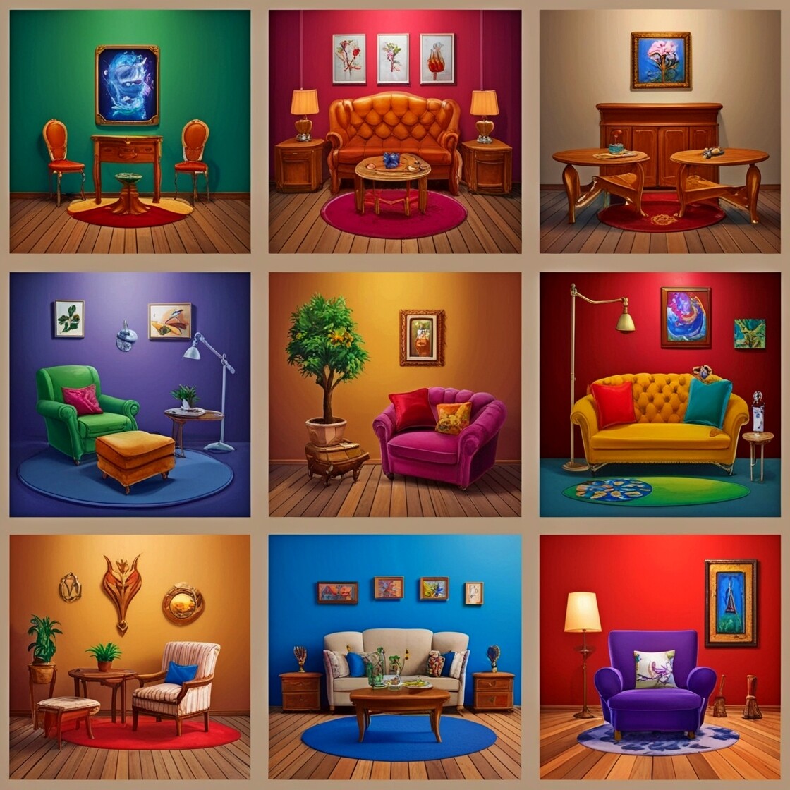 ArtStation - 2d furniture assets